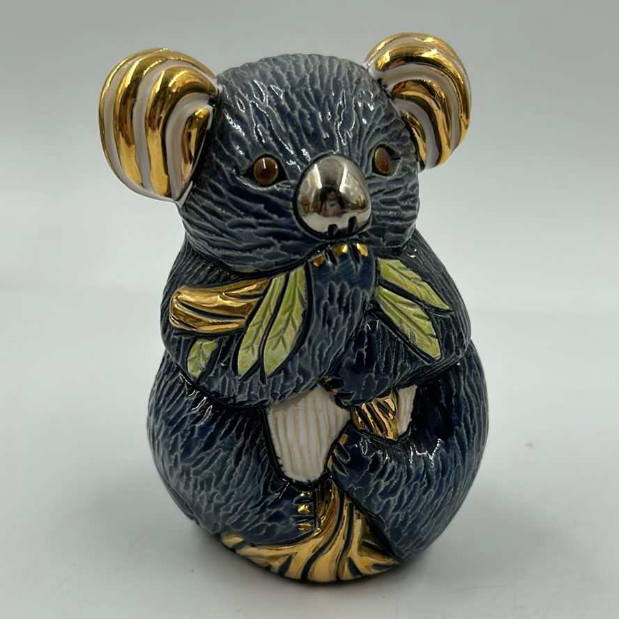 Artesania Rinconada Anniversary Collection Blue Koala Bear With Gold ...