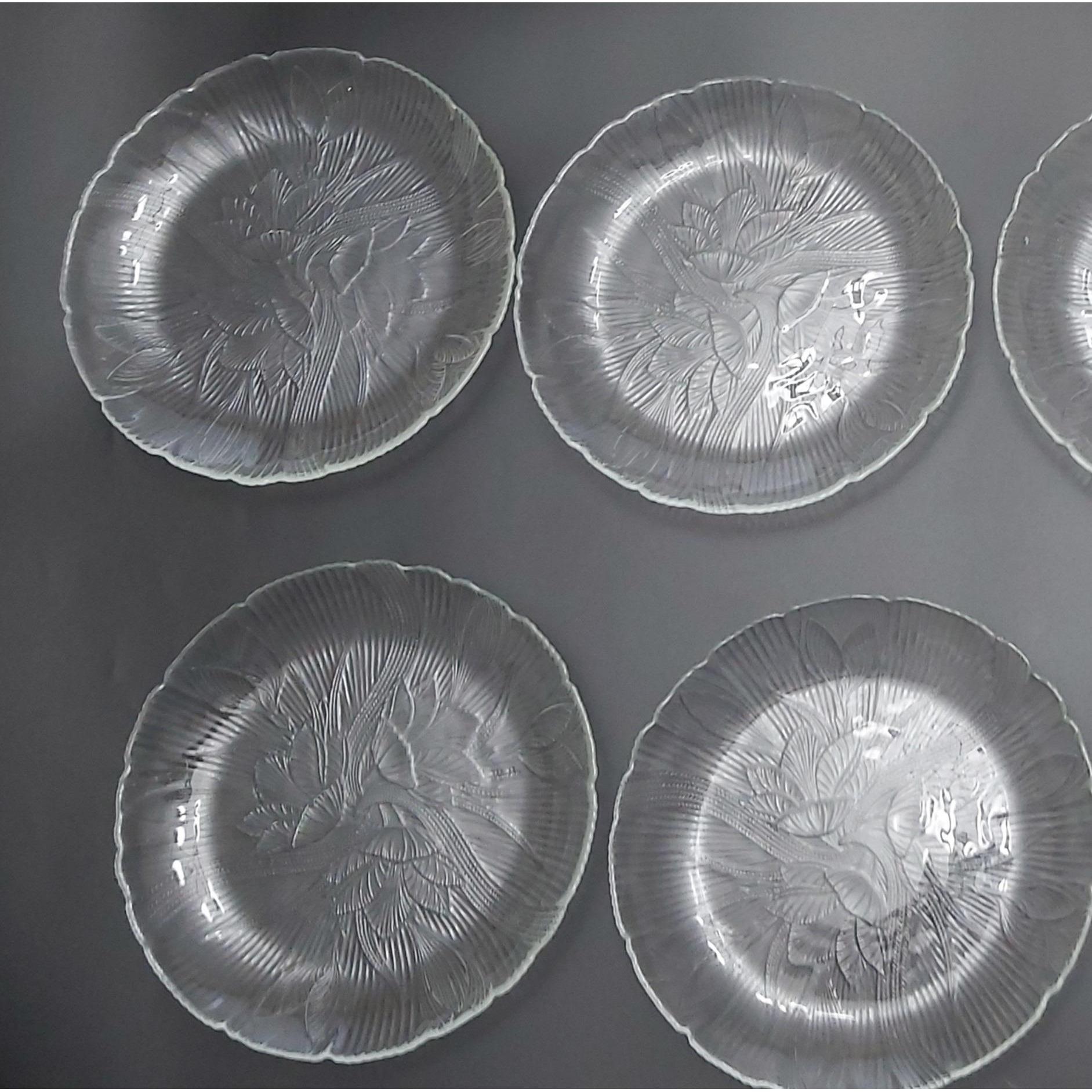 Vintage Set Of 4 Arcoroc Canterbury Salad Plates