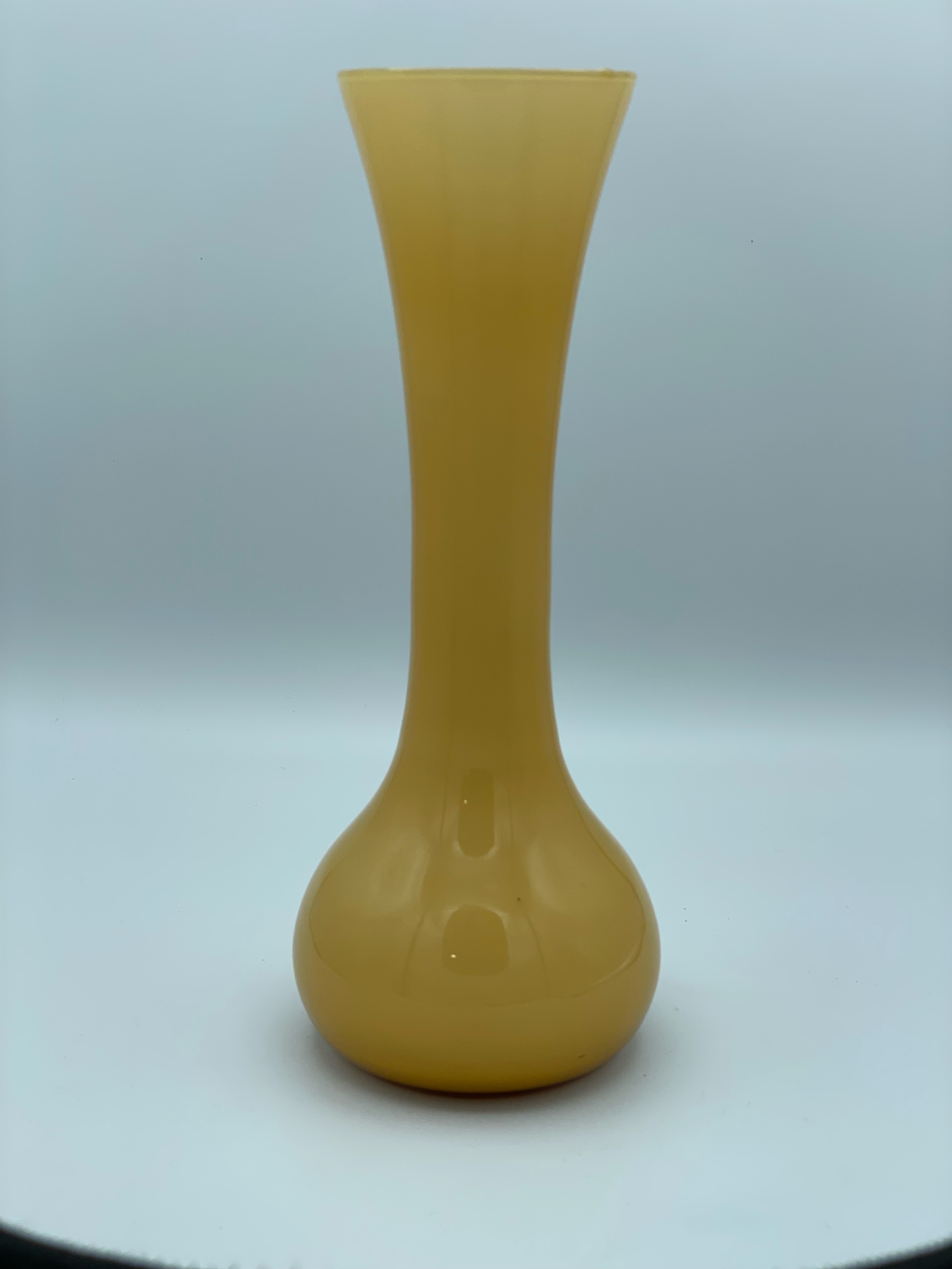 Vintage MCM Butterscotch Vase