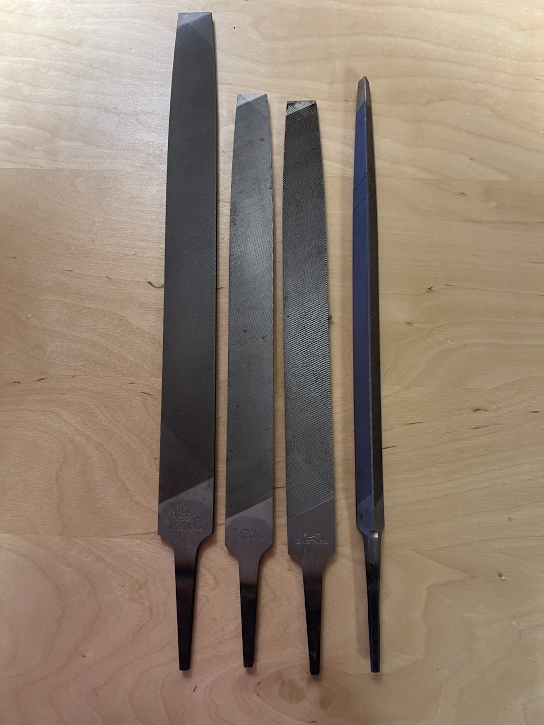 Lot Of 4 Vintage Nicholson (New Old Stock) Files Made In USA