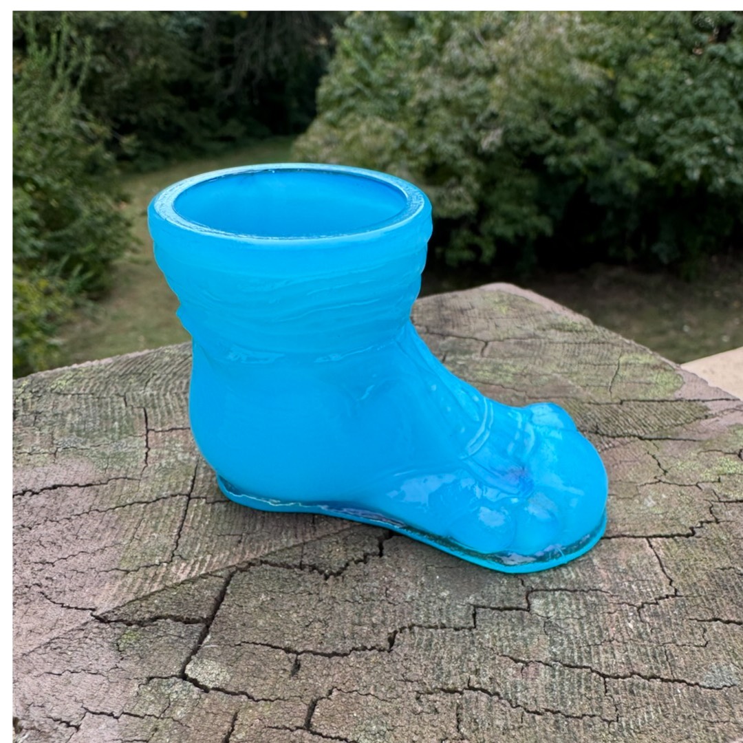 Mini Vintage Slag Glass Toothpick Holder