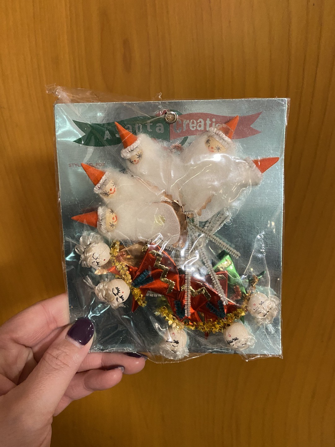 New Old Stock Santa And Angel Picks Starry Eye Craft