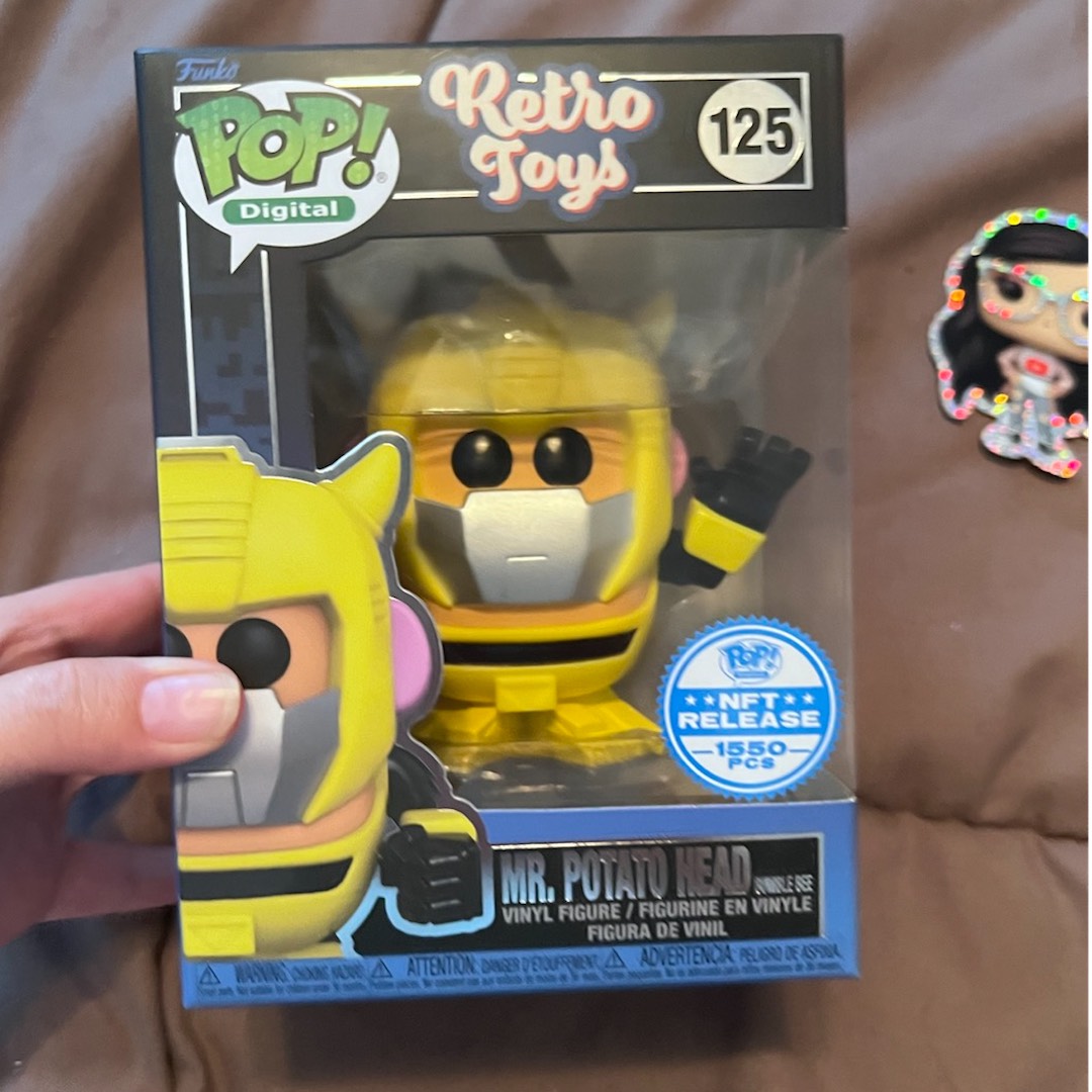 Funko Pop NFT Digital Mr Potato Head As Bumblebee LE 1550