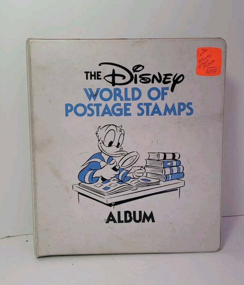The Disney World Of Postage Stamps Album Mostly Full Almost Complete