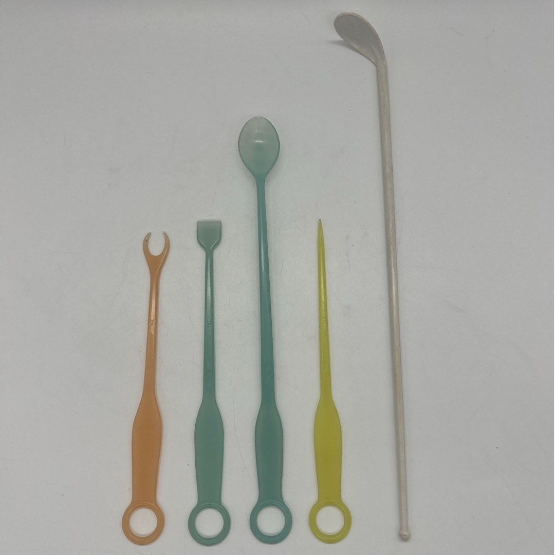 Vintage Tupperware Millionaire Line Bar Utensil Set