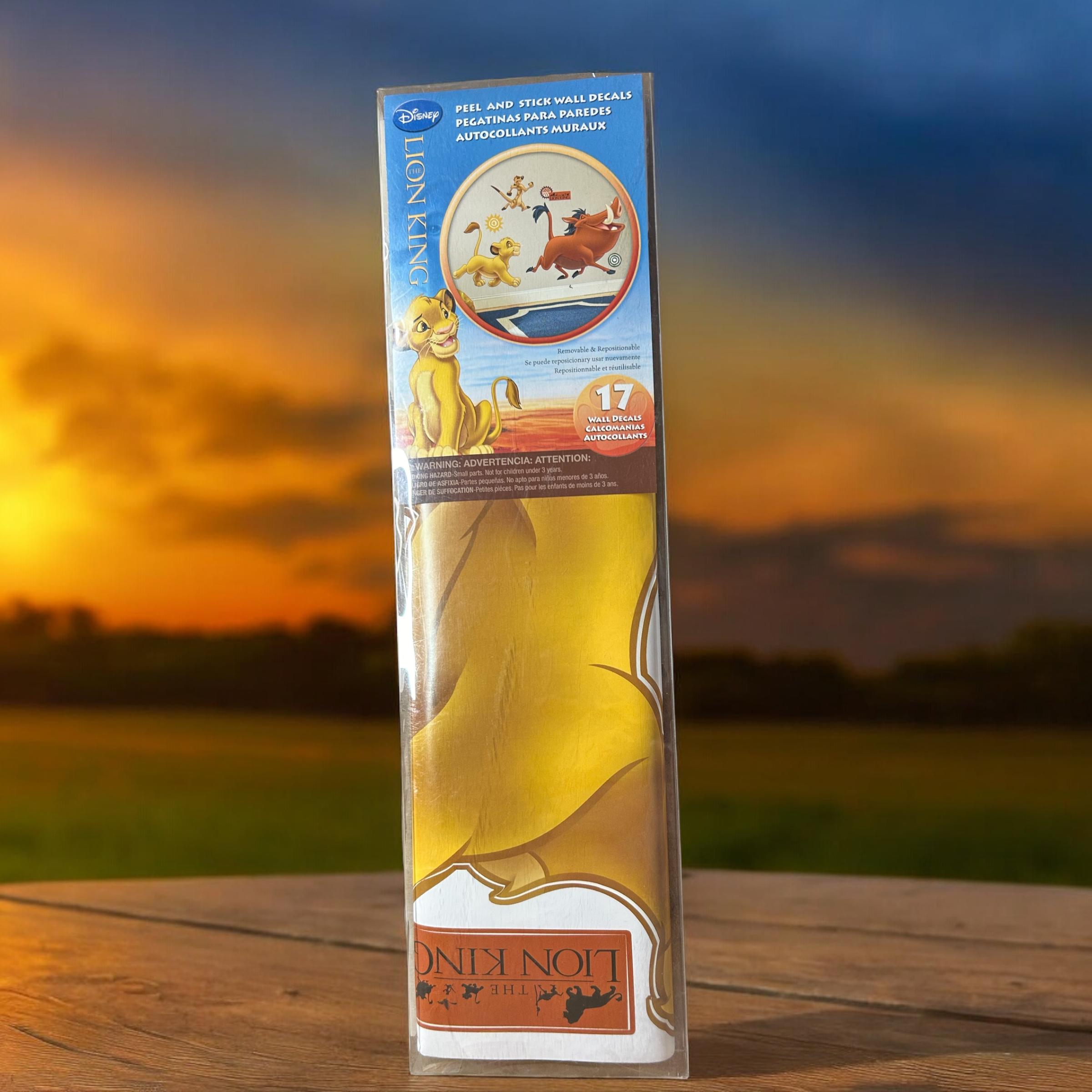 Disney Lion King Peel And Stick Wall Decals Simba Timon Pumba Kids Room ...