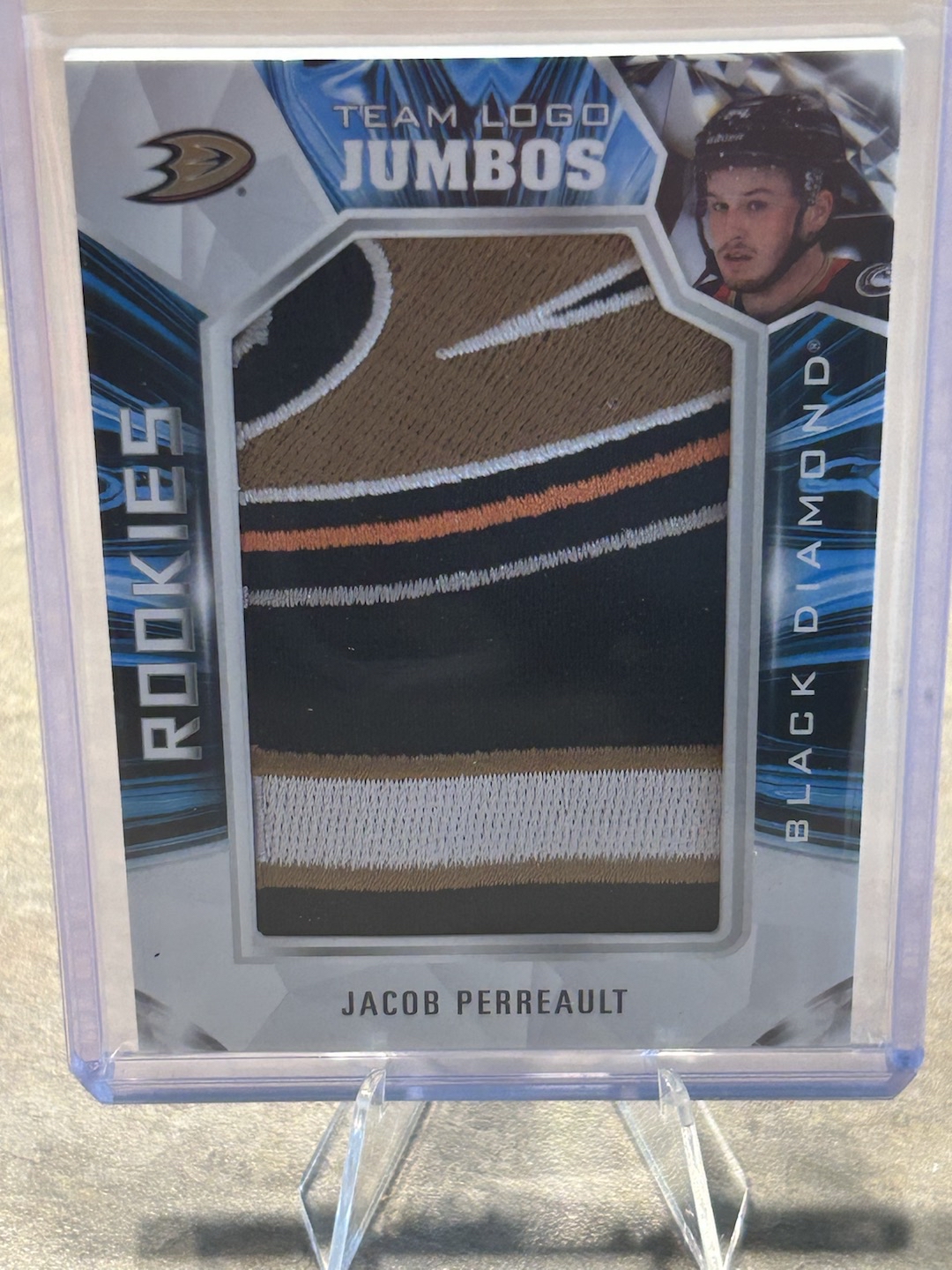 2022-23 Black Diamond Jumbo Patches Rookie Jacob Perrault