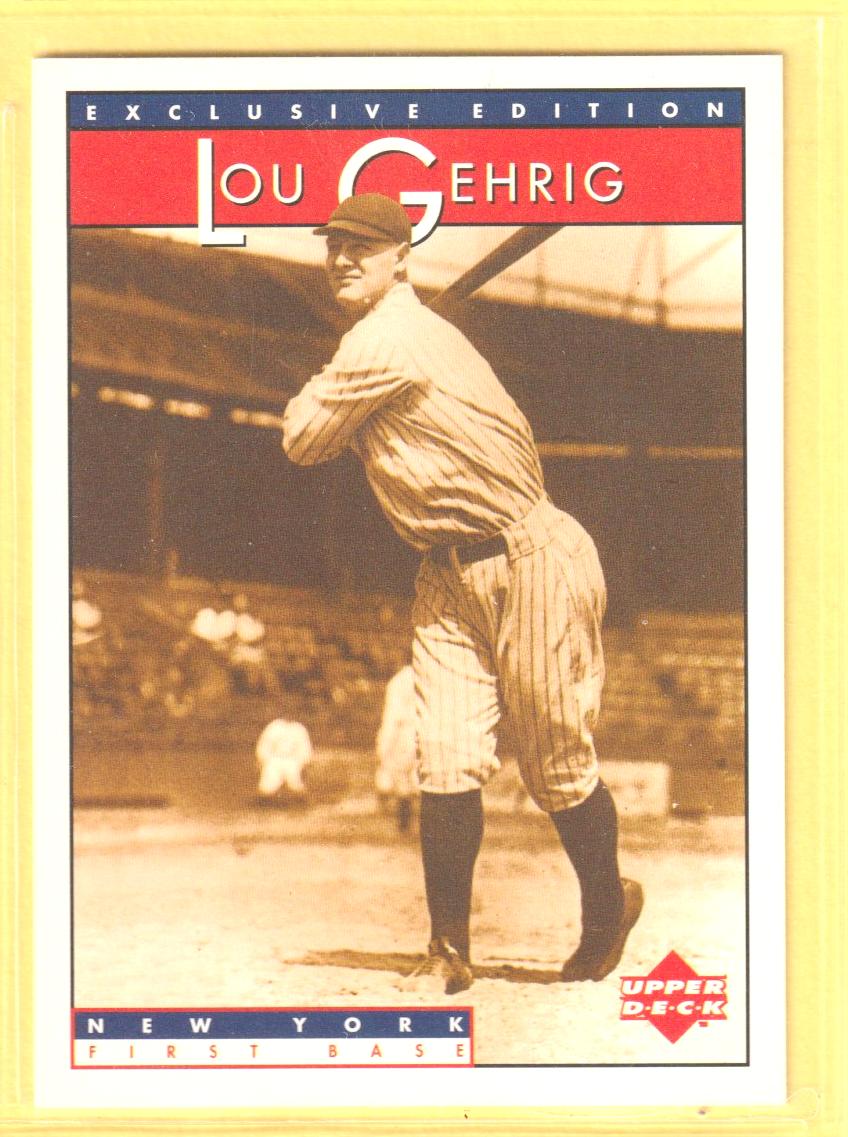 1995 UD Sonic Coca Cola Lou Gehrig