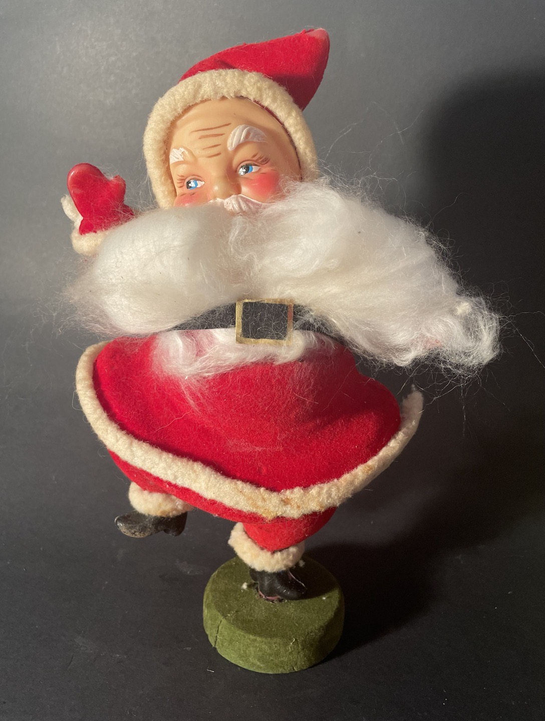 Vintage MCM Dancing Santa Claus Christmas Decoration