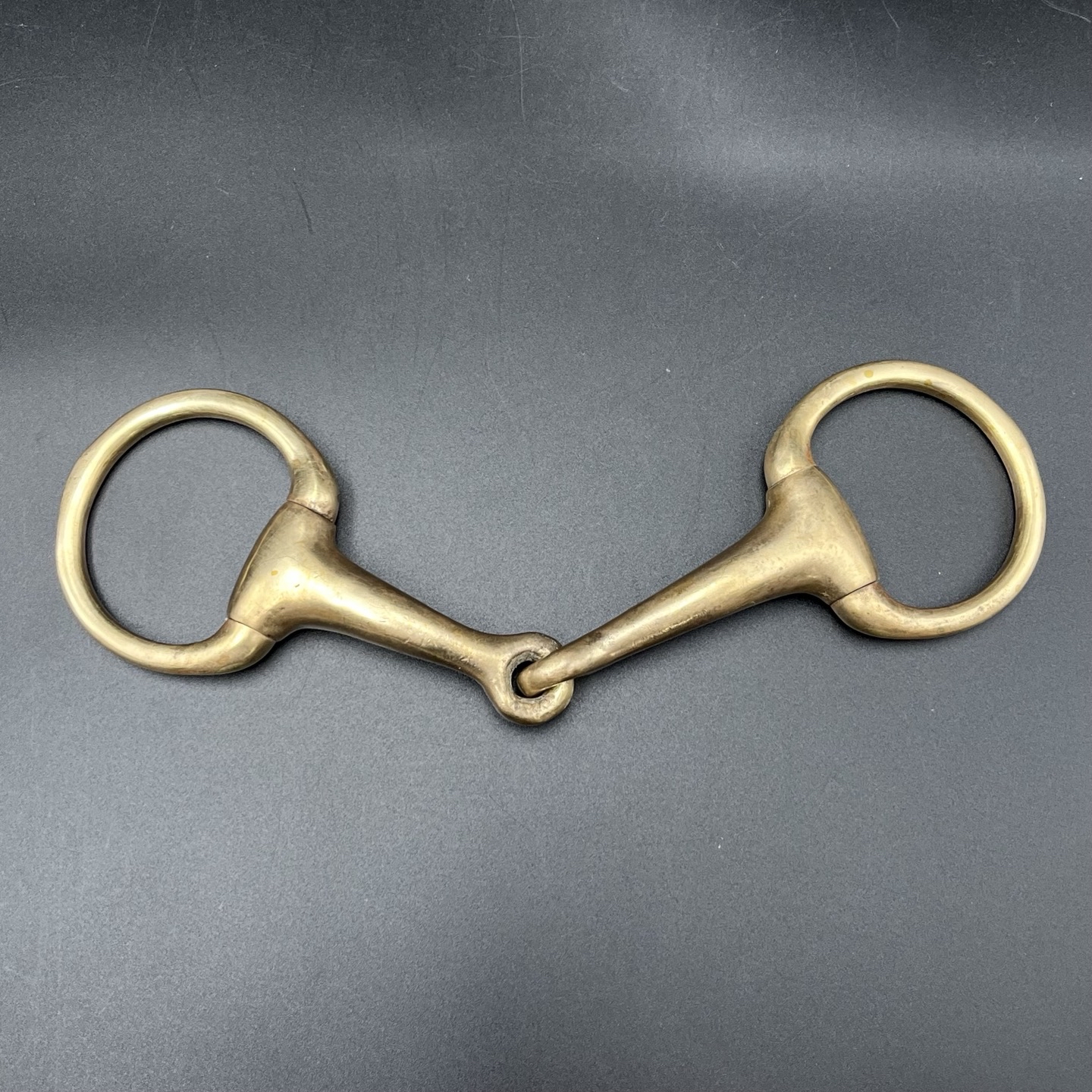 5” Solid Brass 14oz No Pinch Eggbutt Snaffle Bit