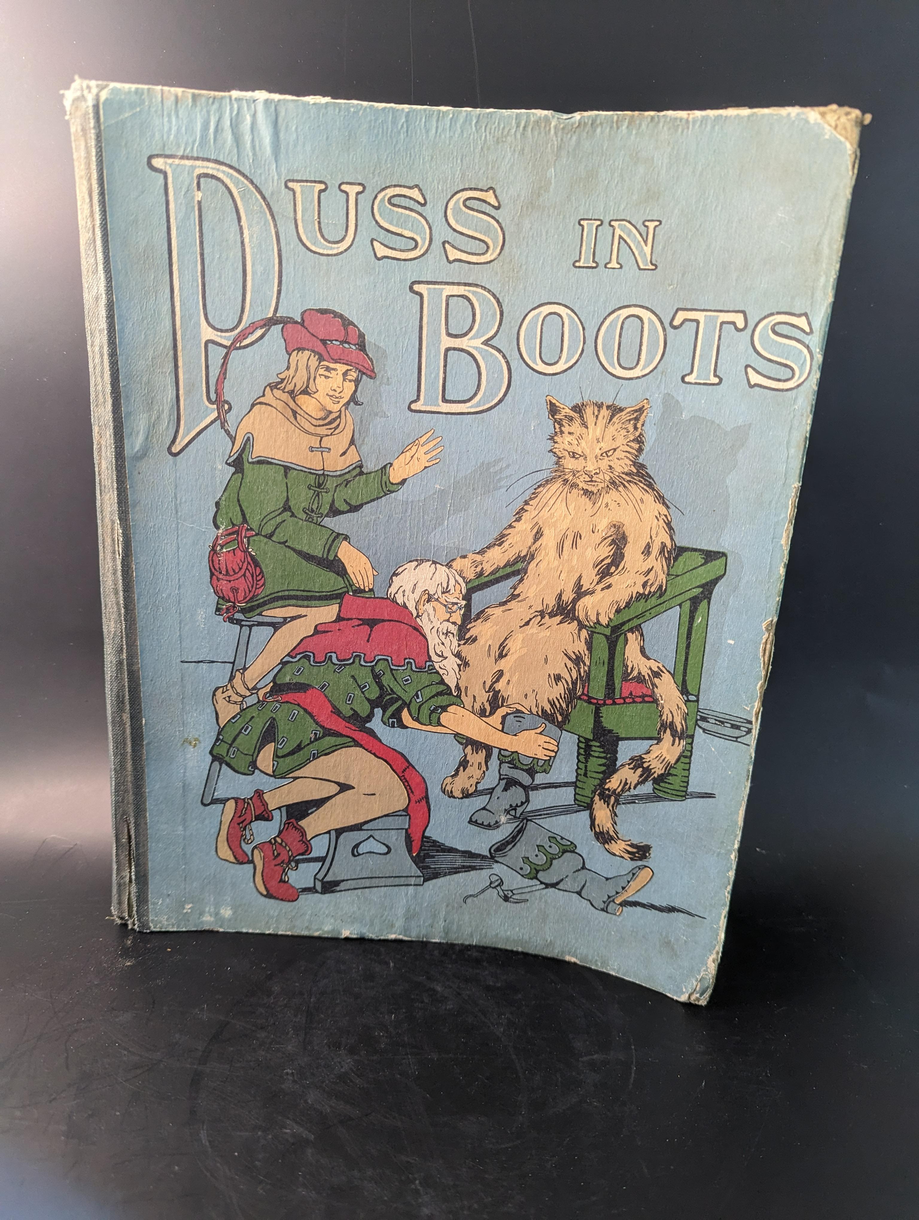Vintage 'Puss in Boots' Children's Book, Illustrated Cover