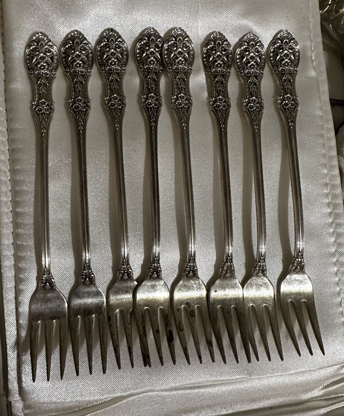 1930’s International Sterling Silver Seafood Shrimp Cocktail Forks (8 ...