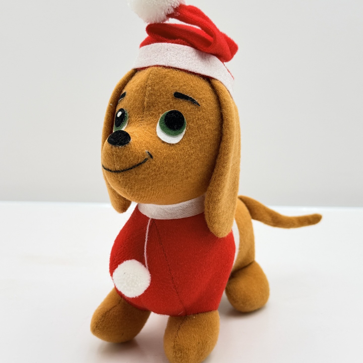 Dakin Fun Farm Vintage Stuffed Christmas Dog Plushie