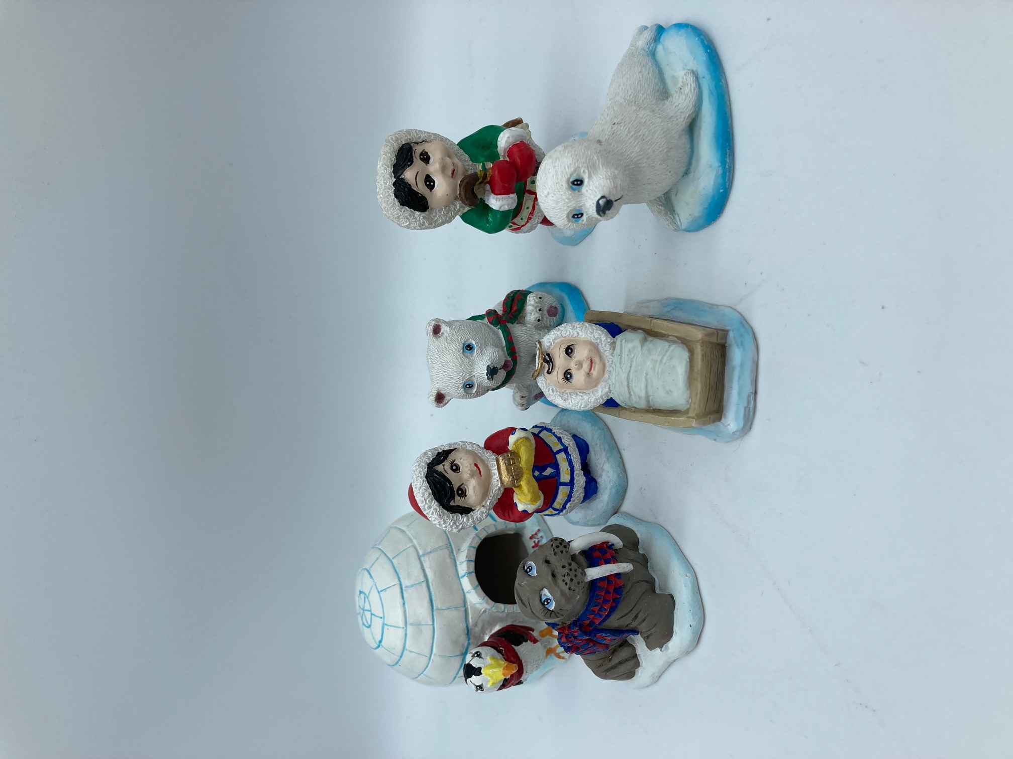 Arctic Alaskan Resin Nativity