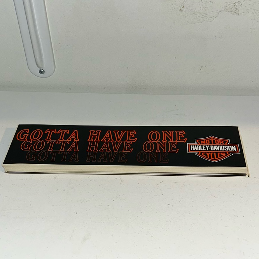 Lot of 40 motorcycles Harley-Davidson, bumper stickers, gotta have one ...