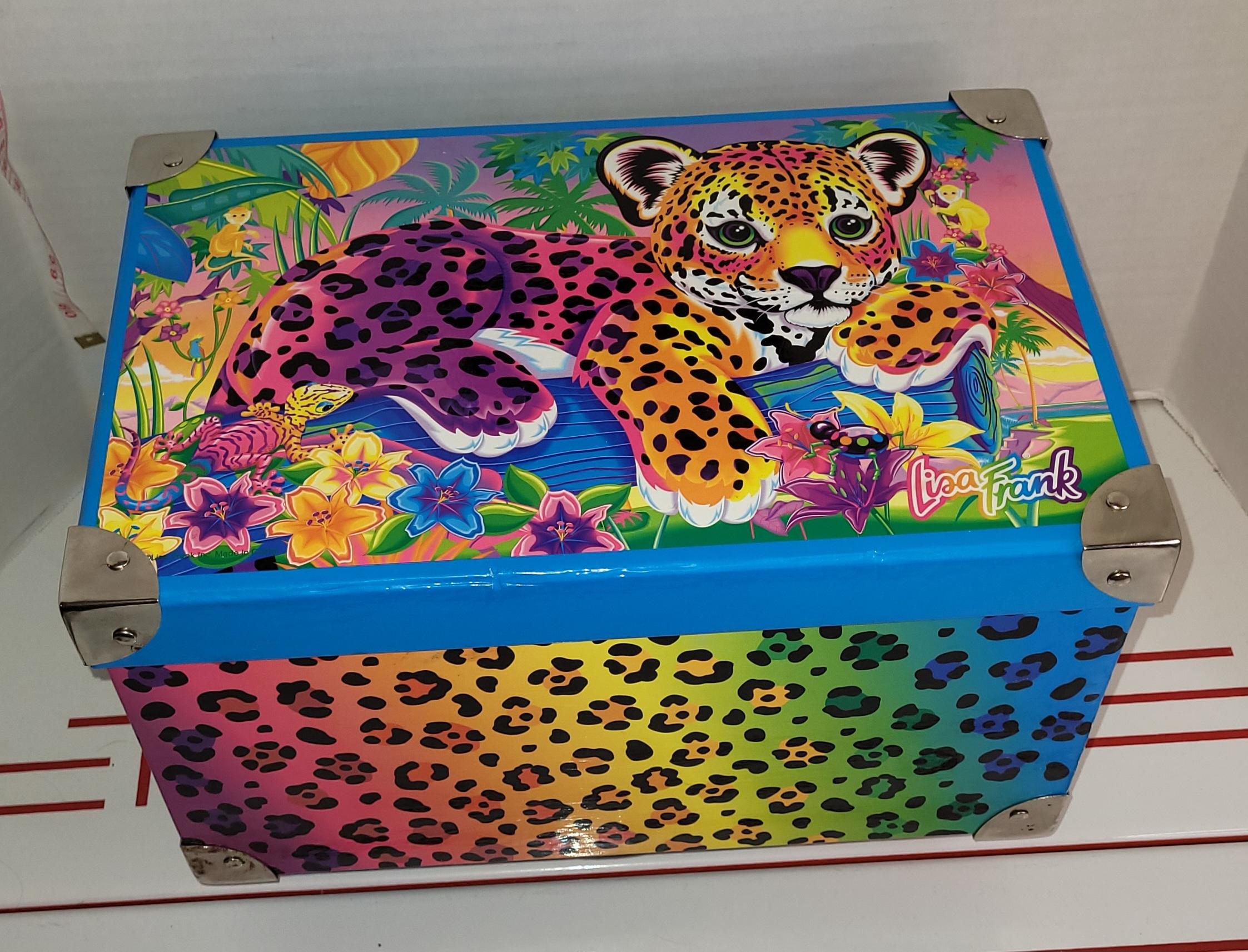 Lisa Frank Rainbow Leopard Storage Box