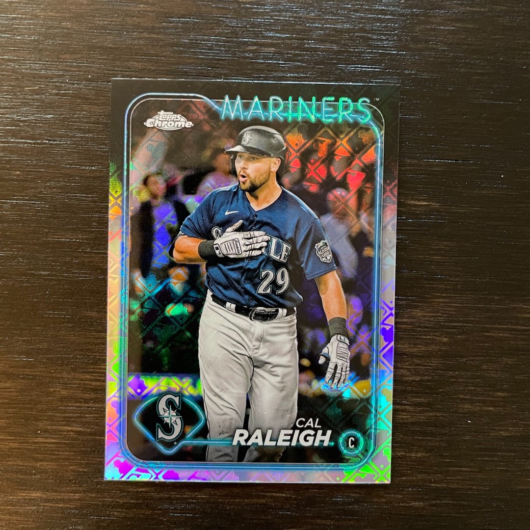 Cal Raleigh (Seattle Mariners) 2024 Topps Chrome Logofractor #119