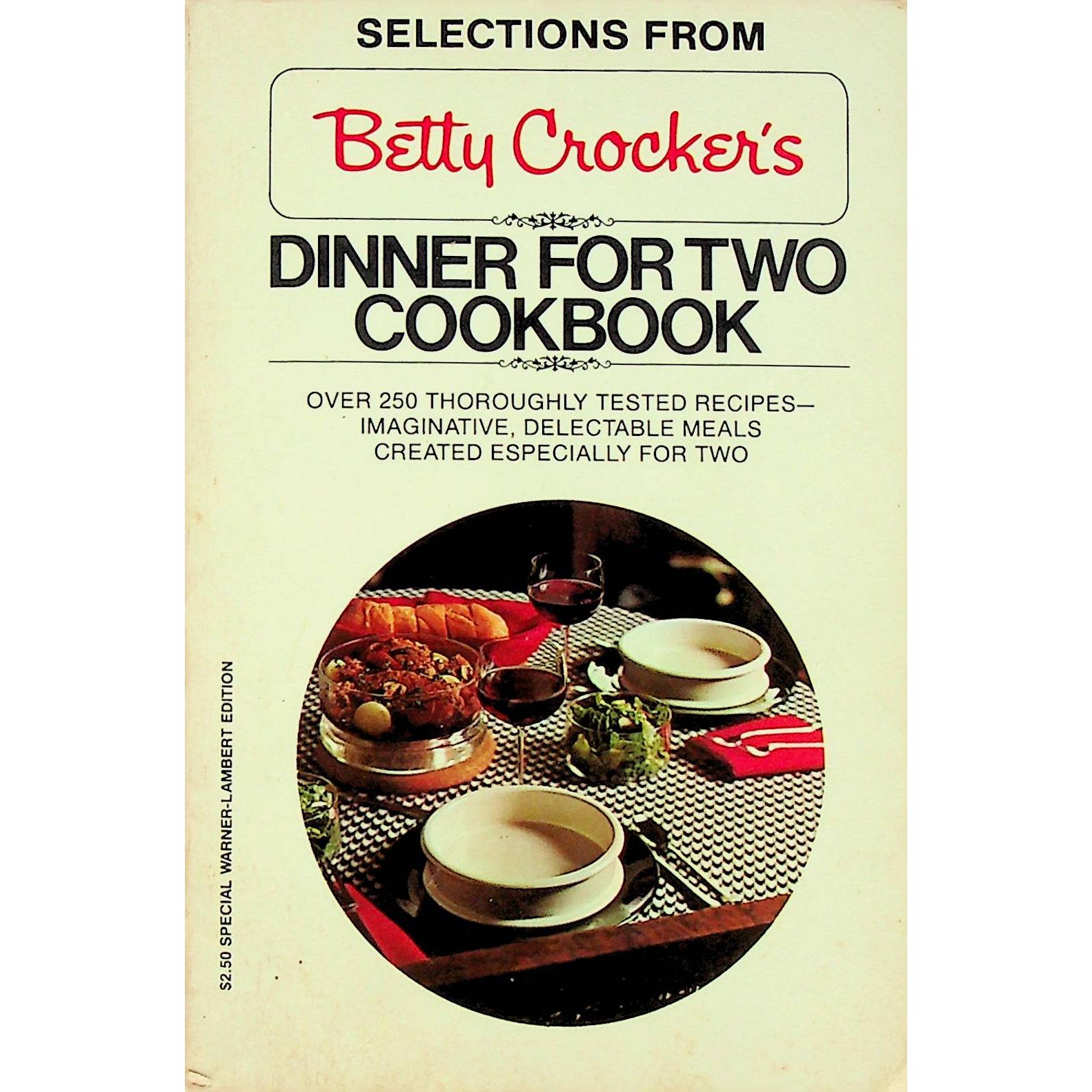 Betty Crocker's Dinner for Two Cookbook - Pocket-sized - Bantam ...