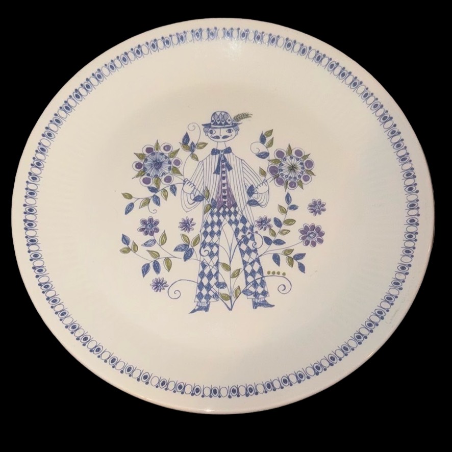 Turi Design Lotte Norway Hand Painted Silkscreen Pair of Dinner Plates ...