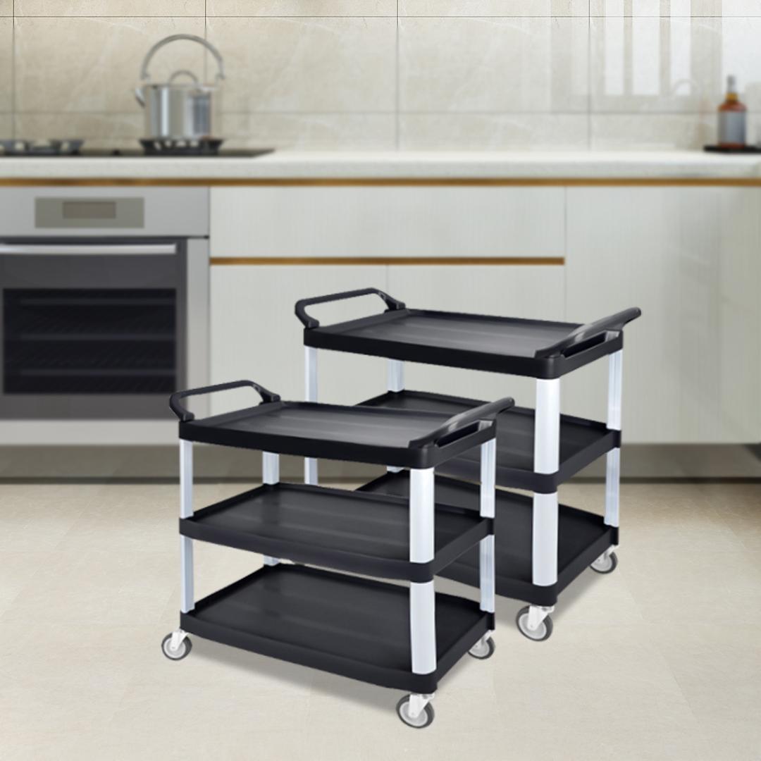 SOGA 2X 3 Tier Kitchen Trolley Large