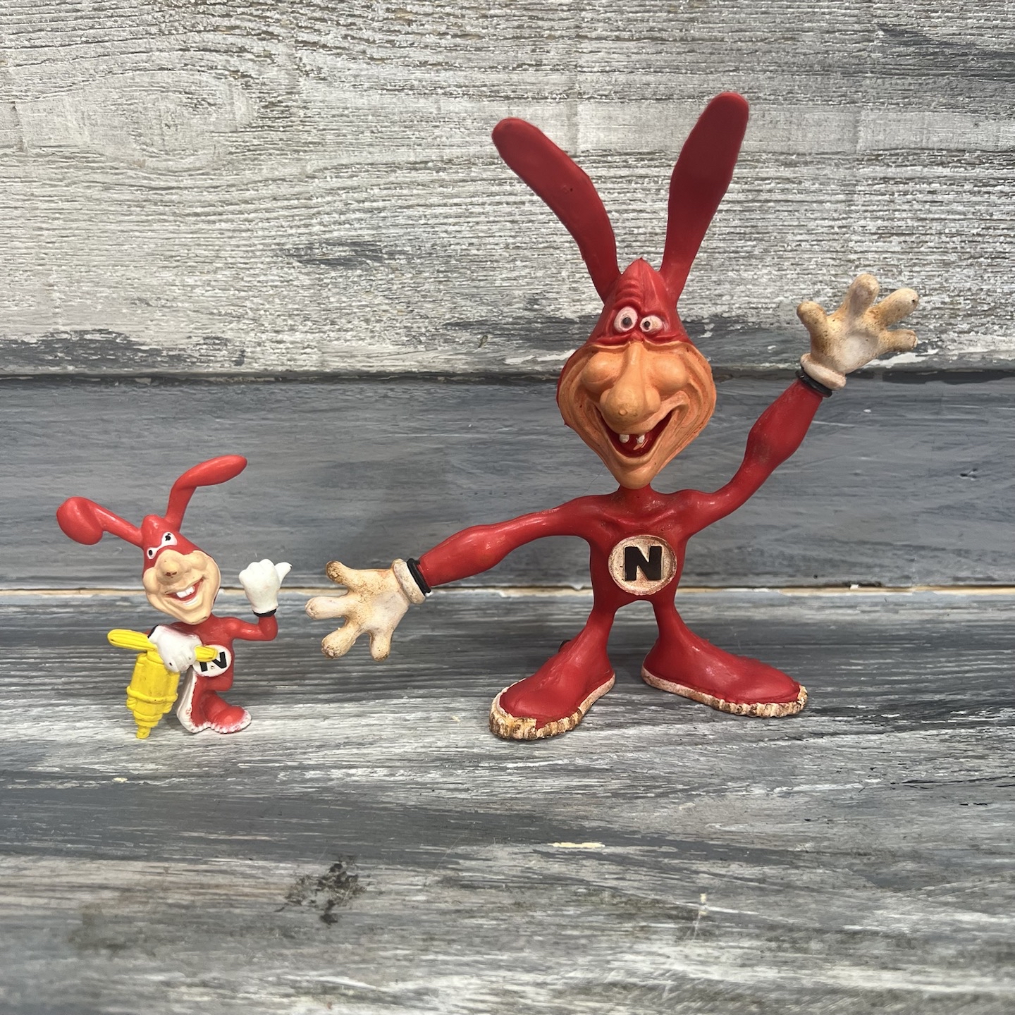 Noid Domino’s Pizza Bendable Bendy 1986 Mascot Figure Vintage Promo Toy ...