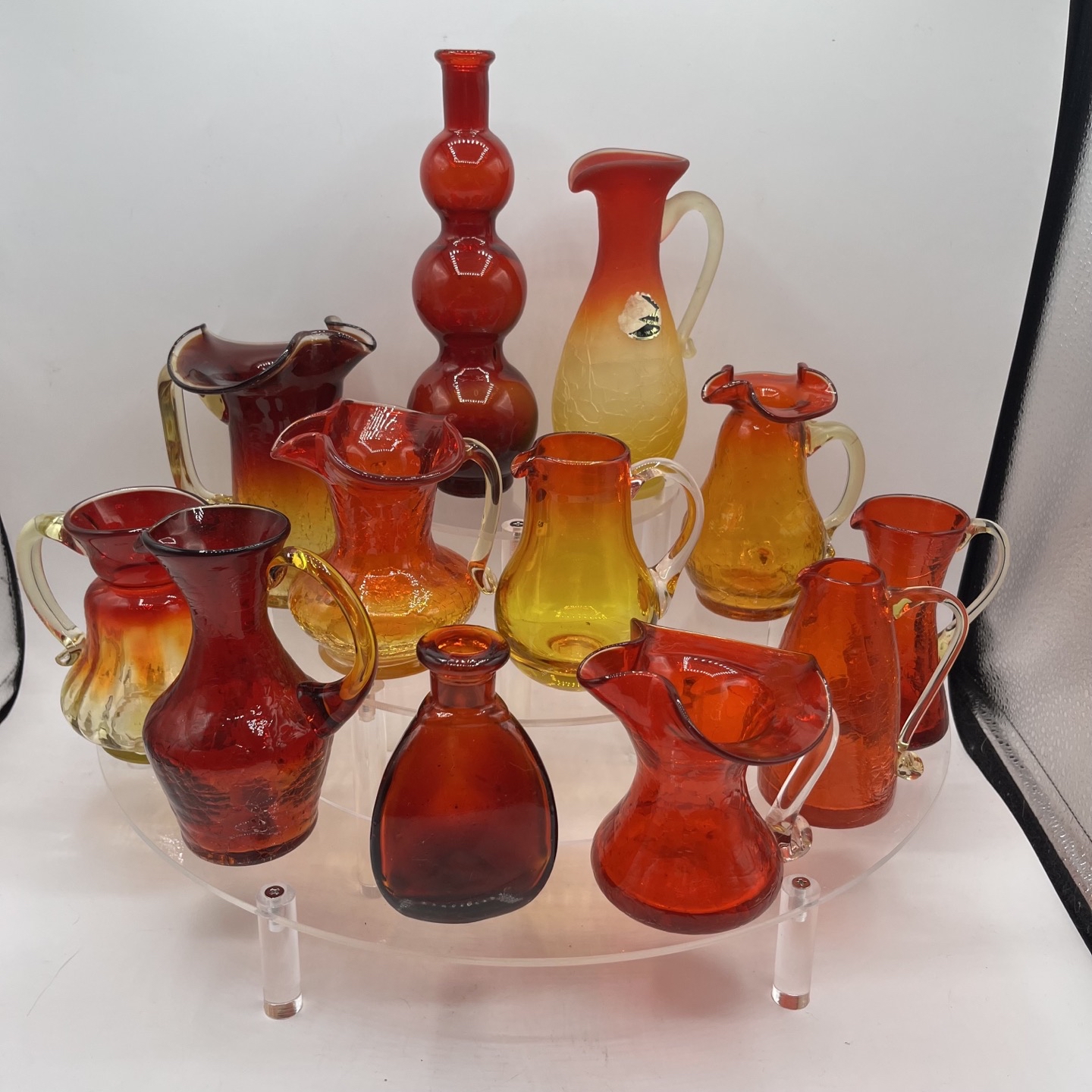 #07 - Amberina Glass Mini Vessel YOUR CHOICE