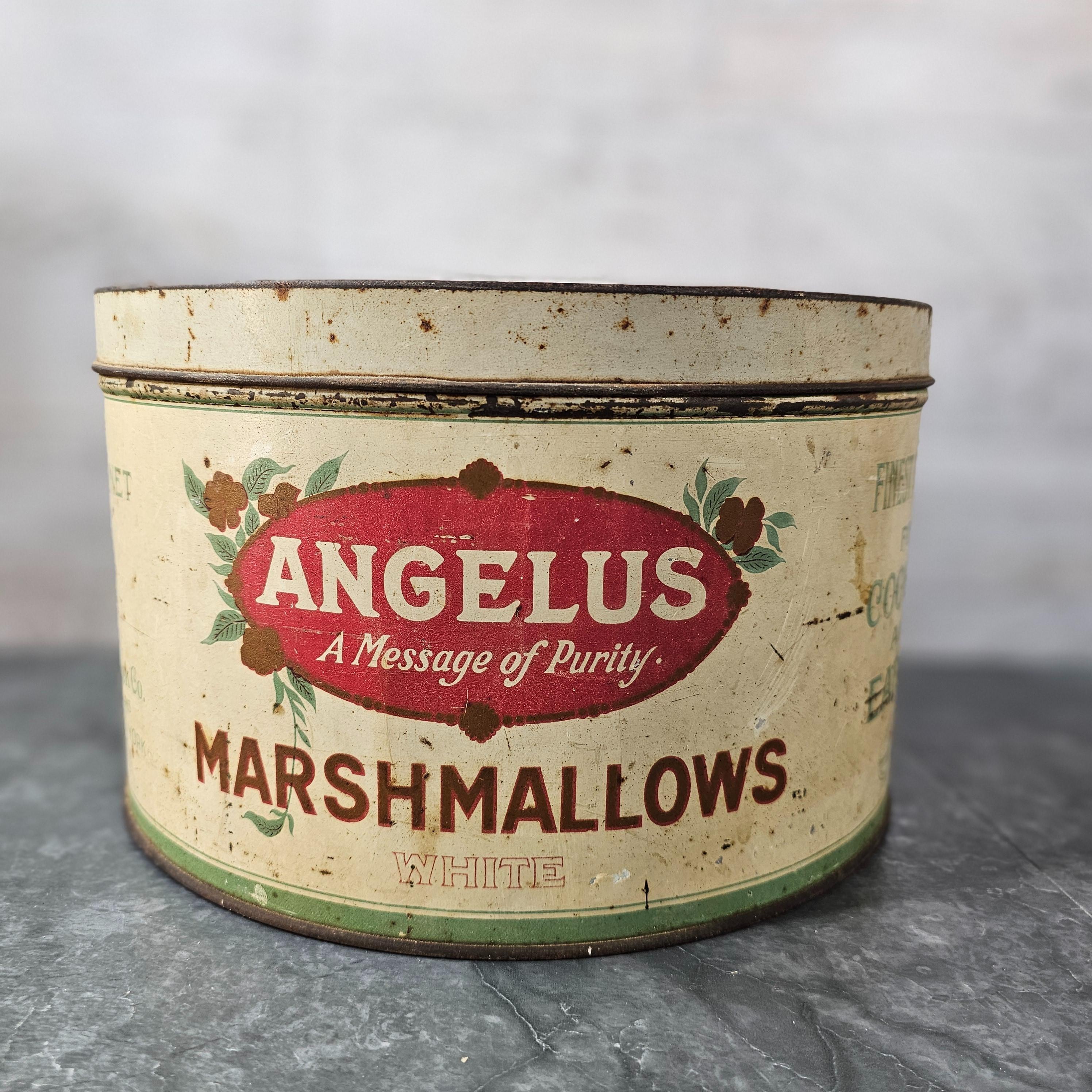 RARE Vintage Angelus Marshmallows Old Antique Advertising Marshmallow ...