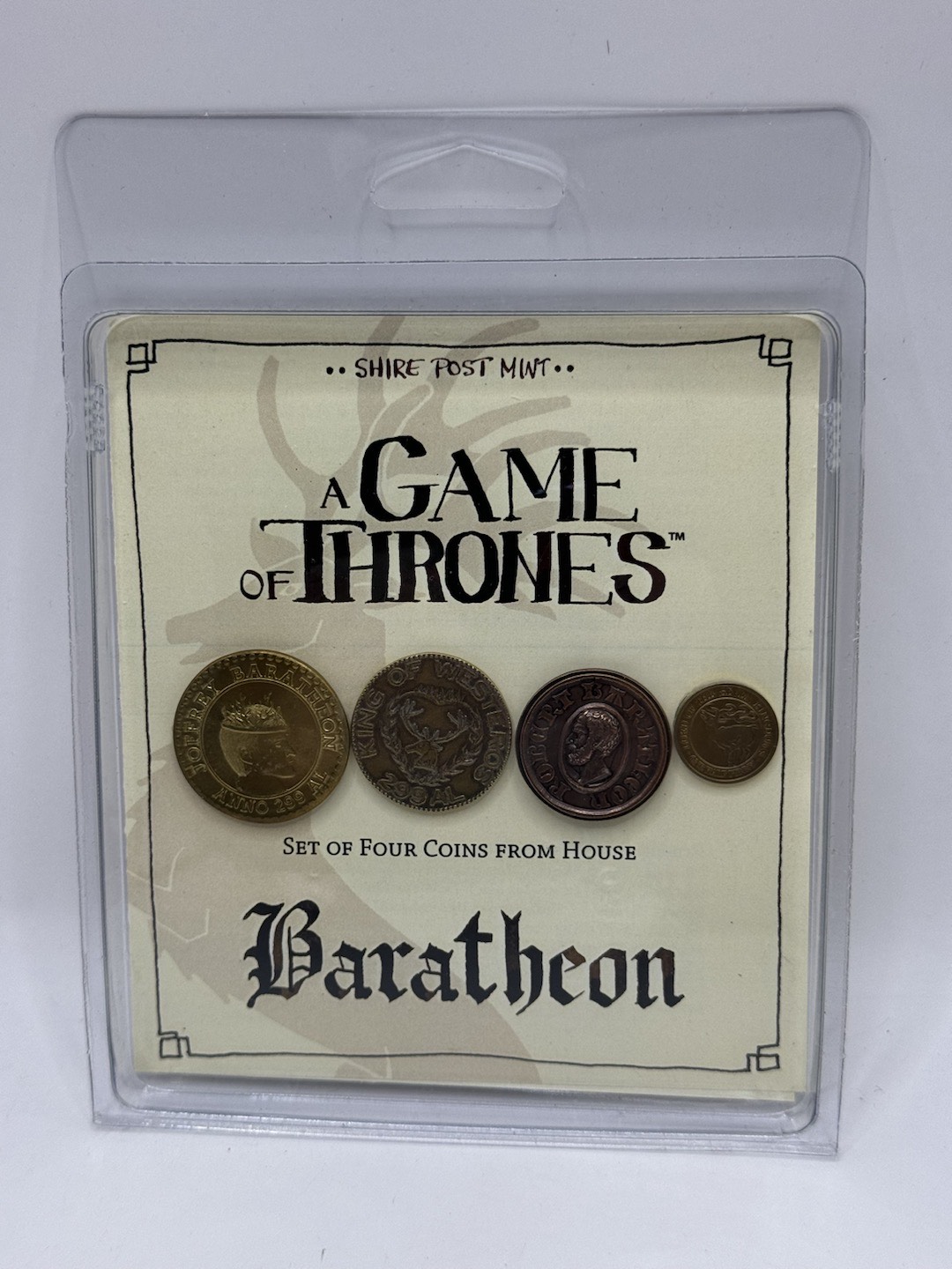 Official Game of Thrones Coin Collection House Baratheon Shire Mint - NIP