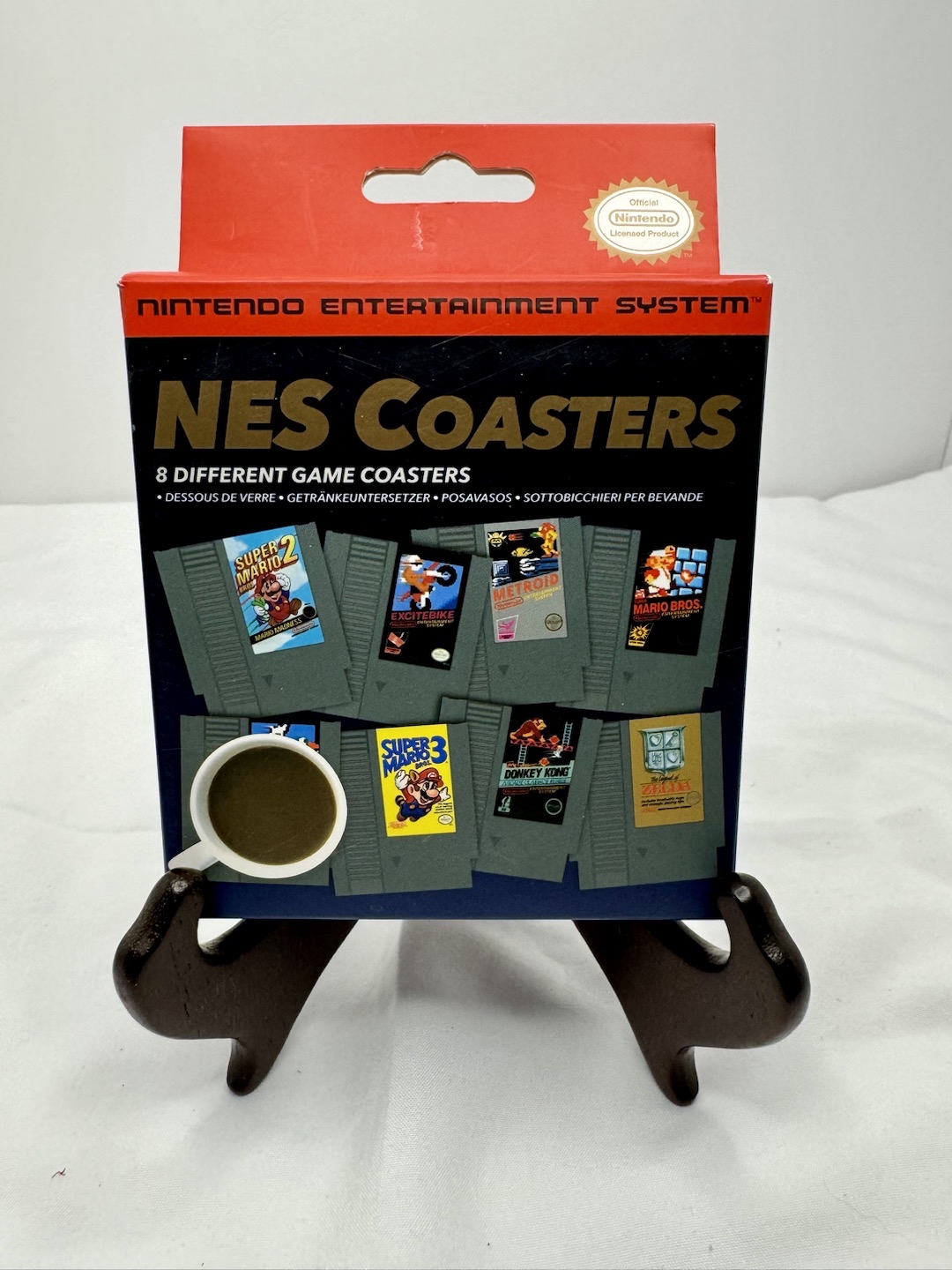 Nintendo NES Classic Video Game Cartridge Coasters NEW NEVER OPENED.