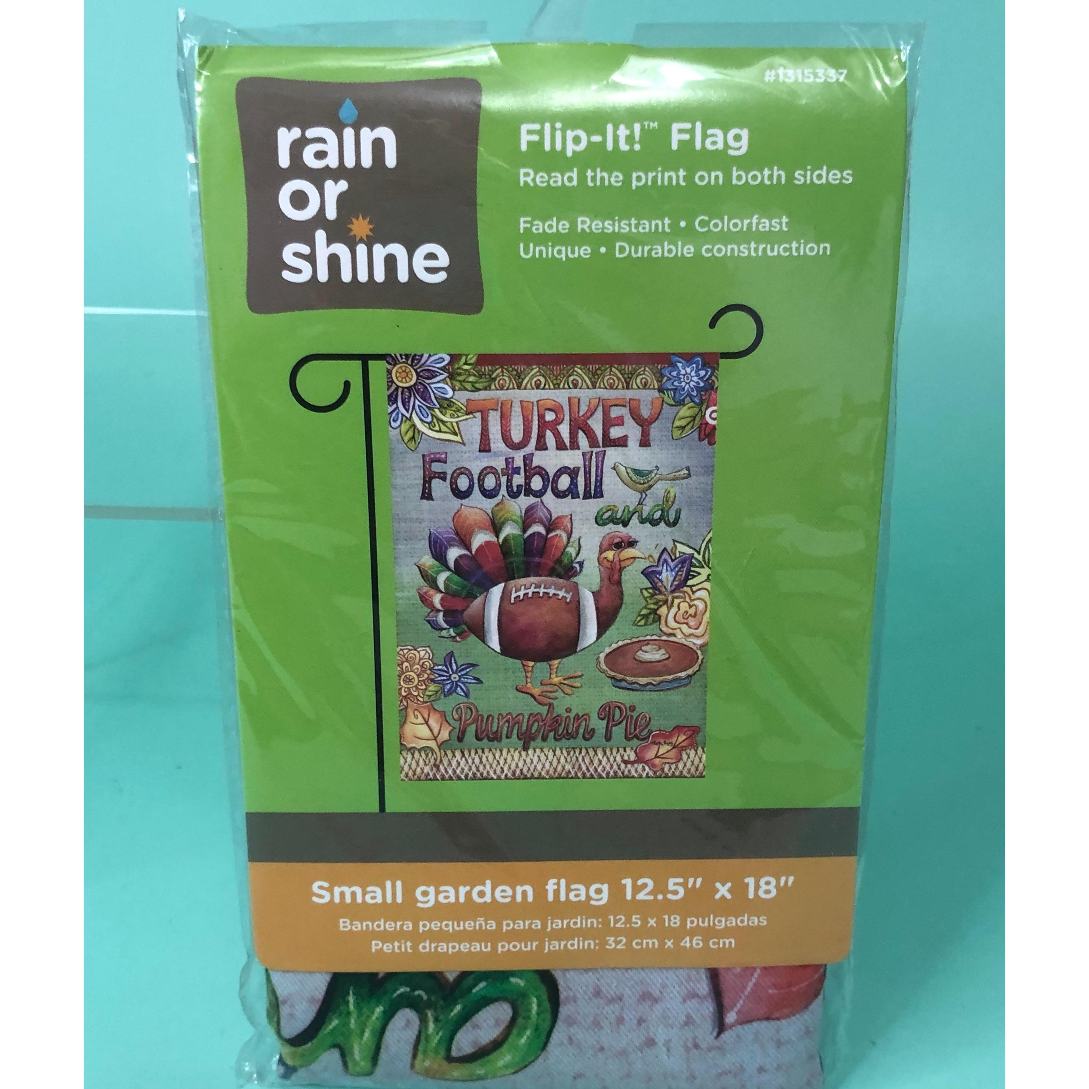 New Turkey Football Pumpkin Pie Small Garden Flag