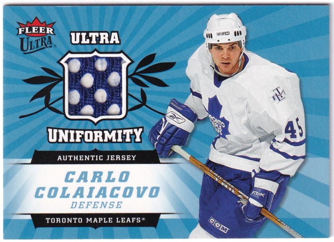 2006-07 Ultra Uniformity #UCC Carlo Colaiacovo Toronto Maple Leafs ...