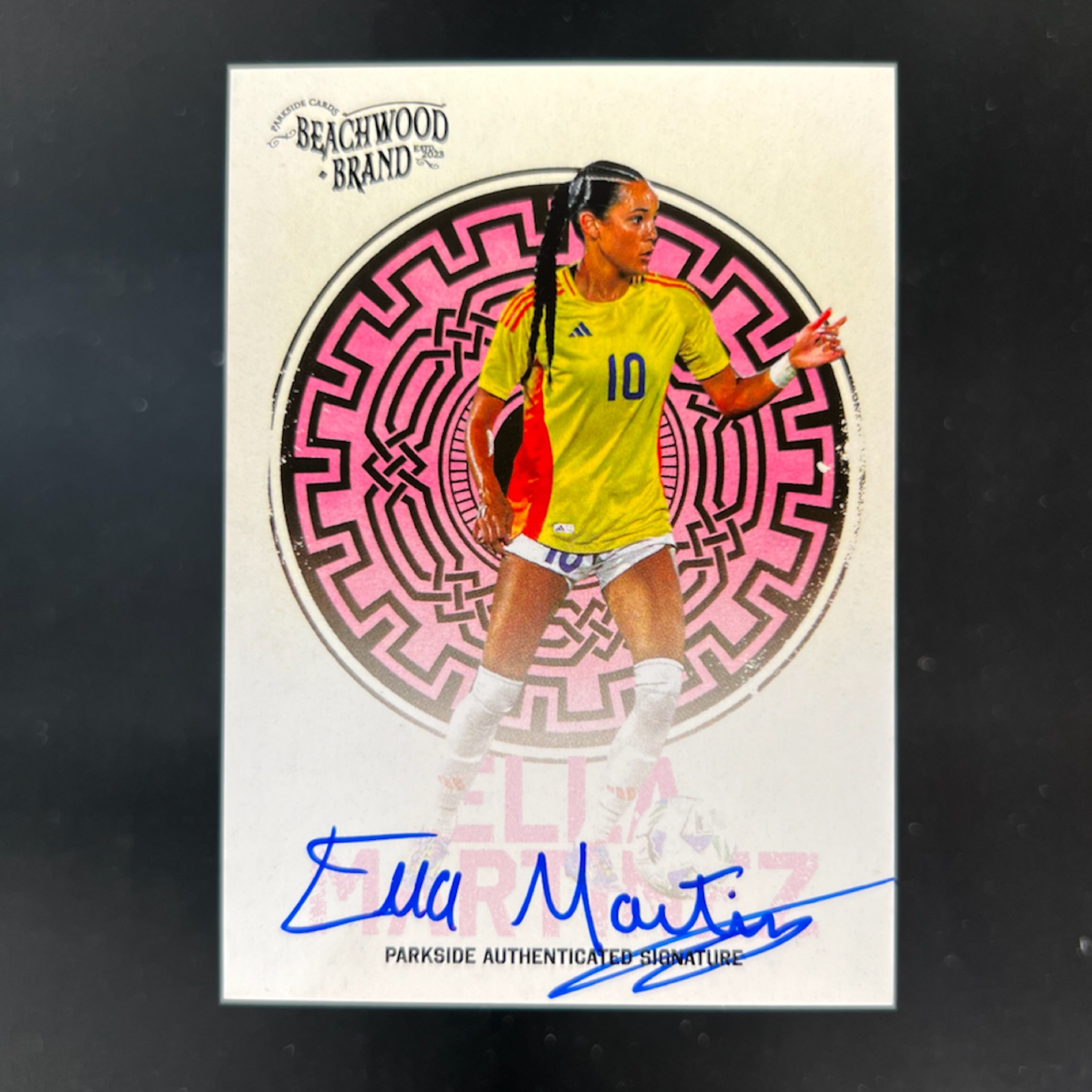 Ella Martinez 2025 Parkside Beachwood Brand Autograph Soccer Card