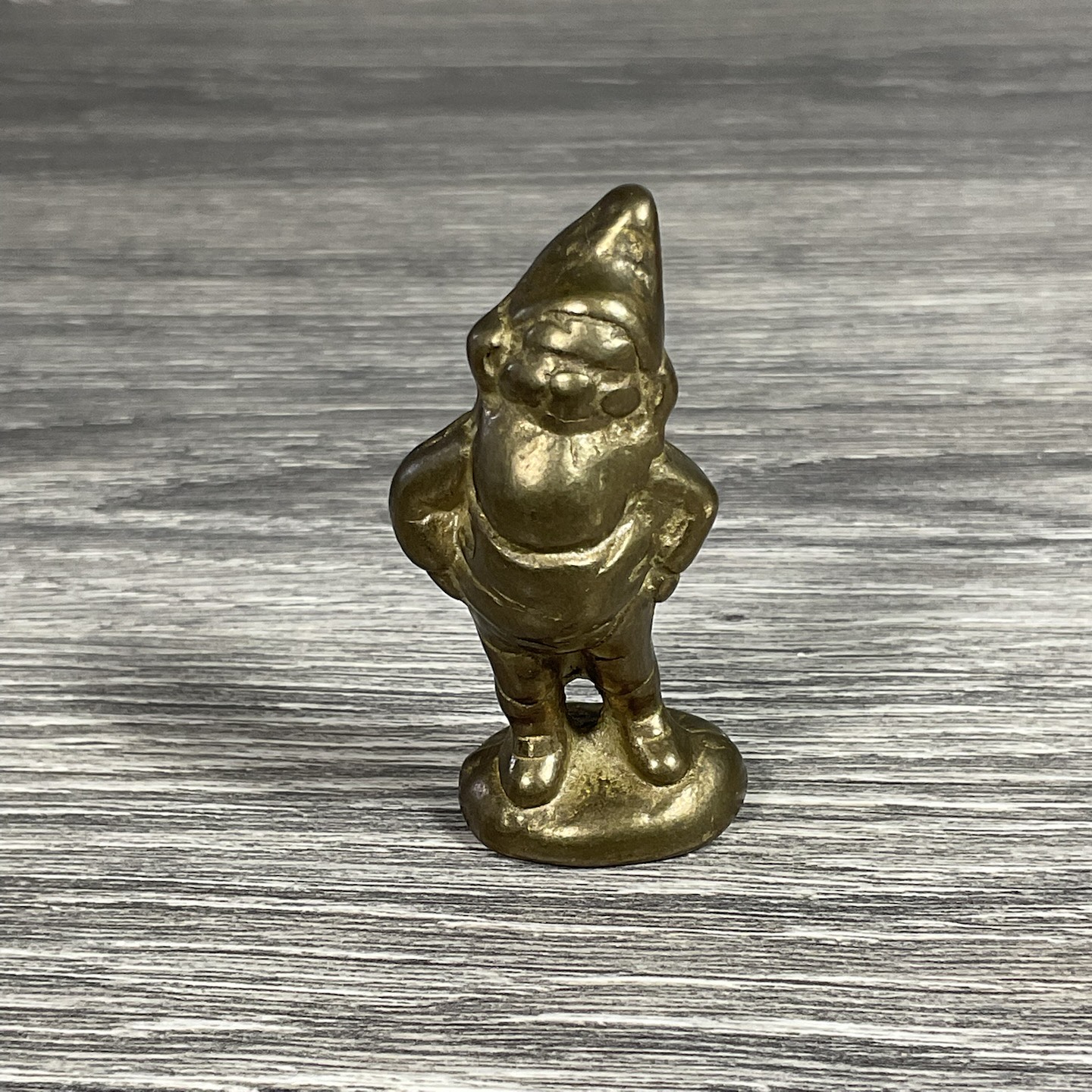 Solid Brass Gnome - See Photos