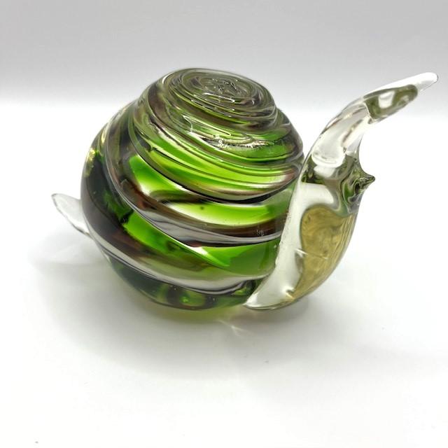 Paperweight Snail Art Glass Figurine 3" tall x 4.25" long