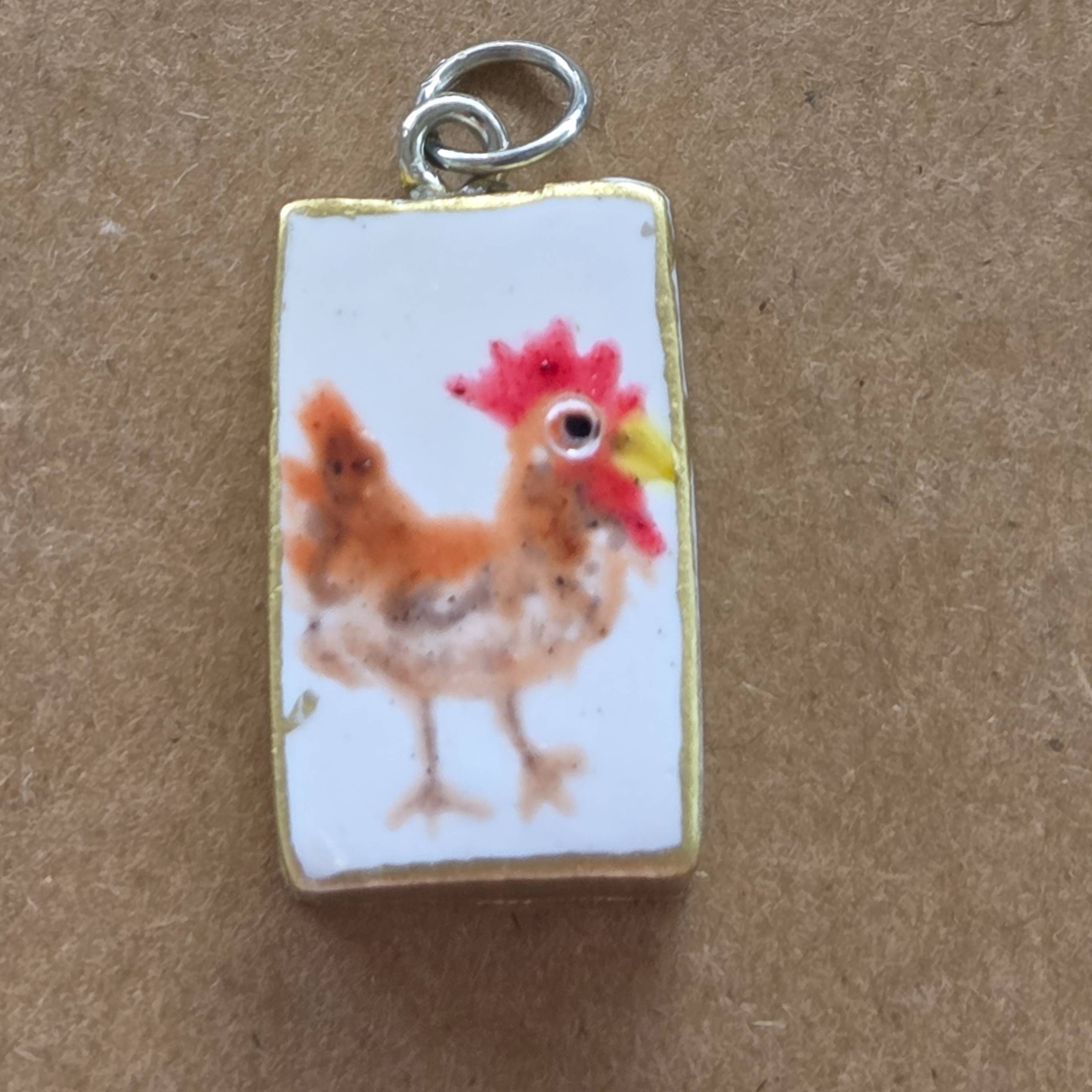 Handmade Chicken Charm 🐔