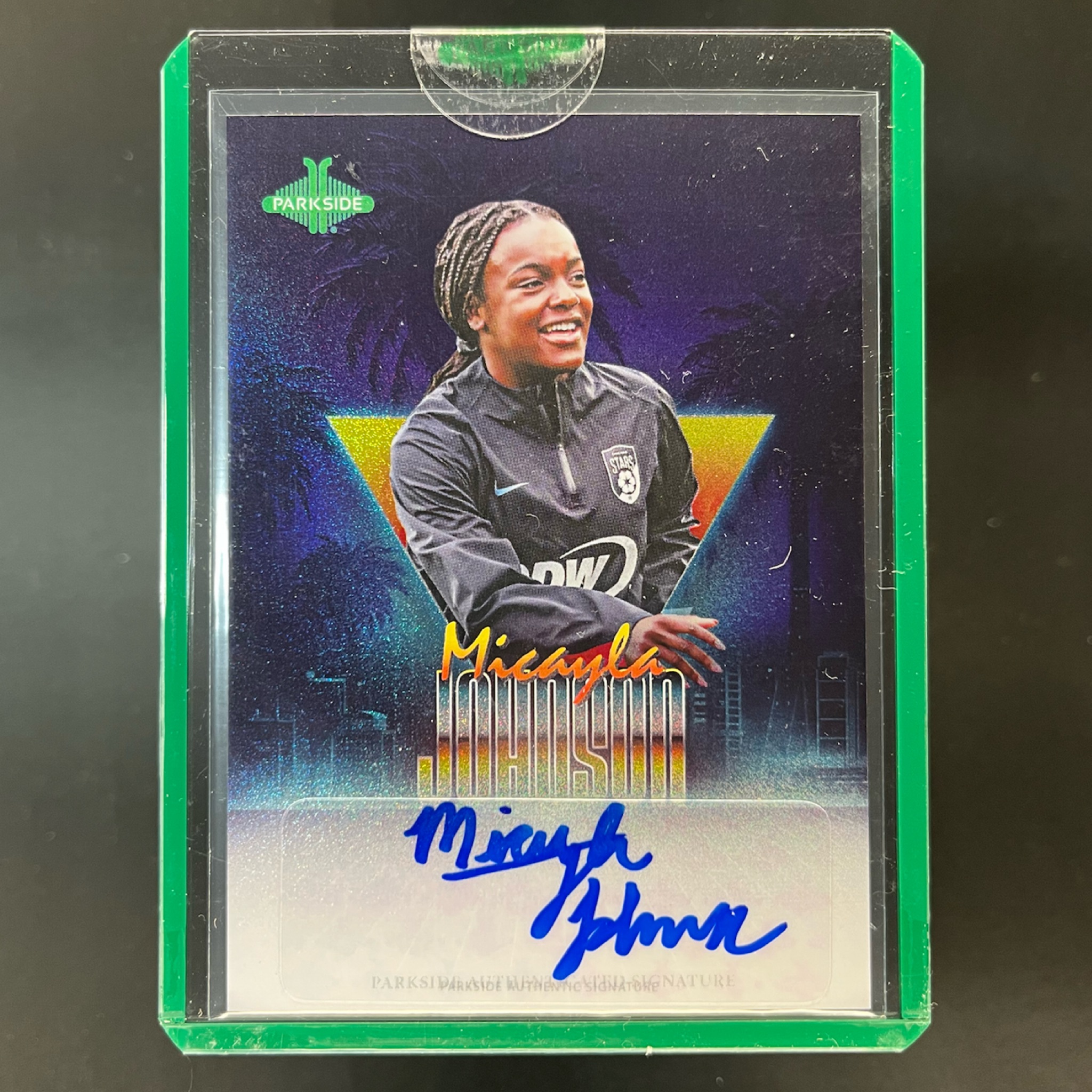 Micayla Johnson 2025 Parkside NWSL Retro Rookie /89 Autograph Soccer Card