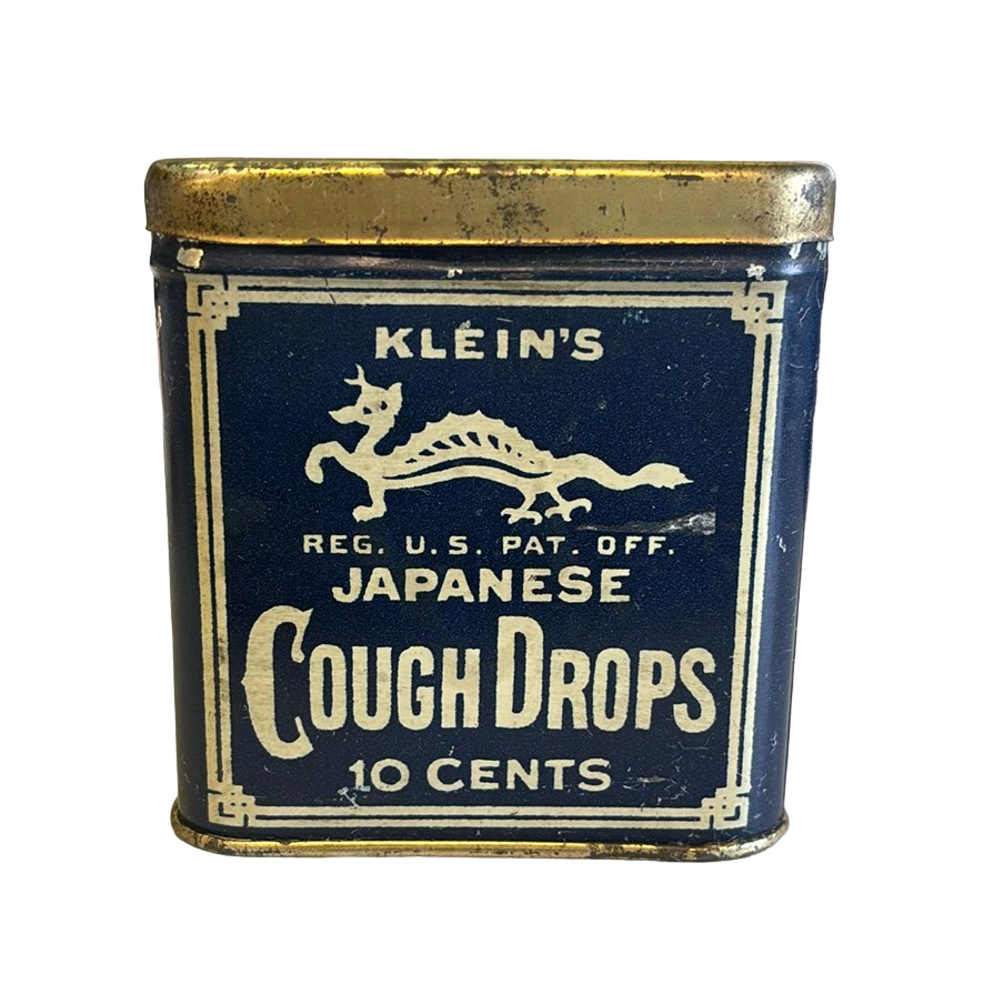 Vintage Klein's Japanese Cough Drops Tin