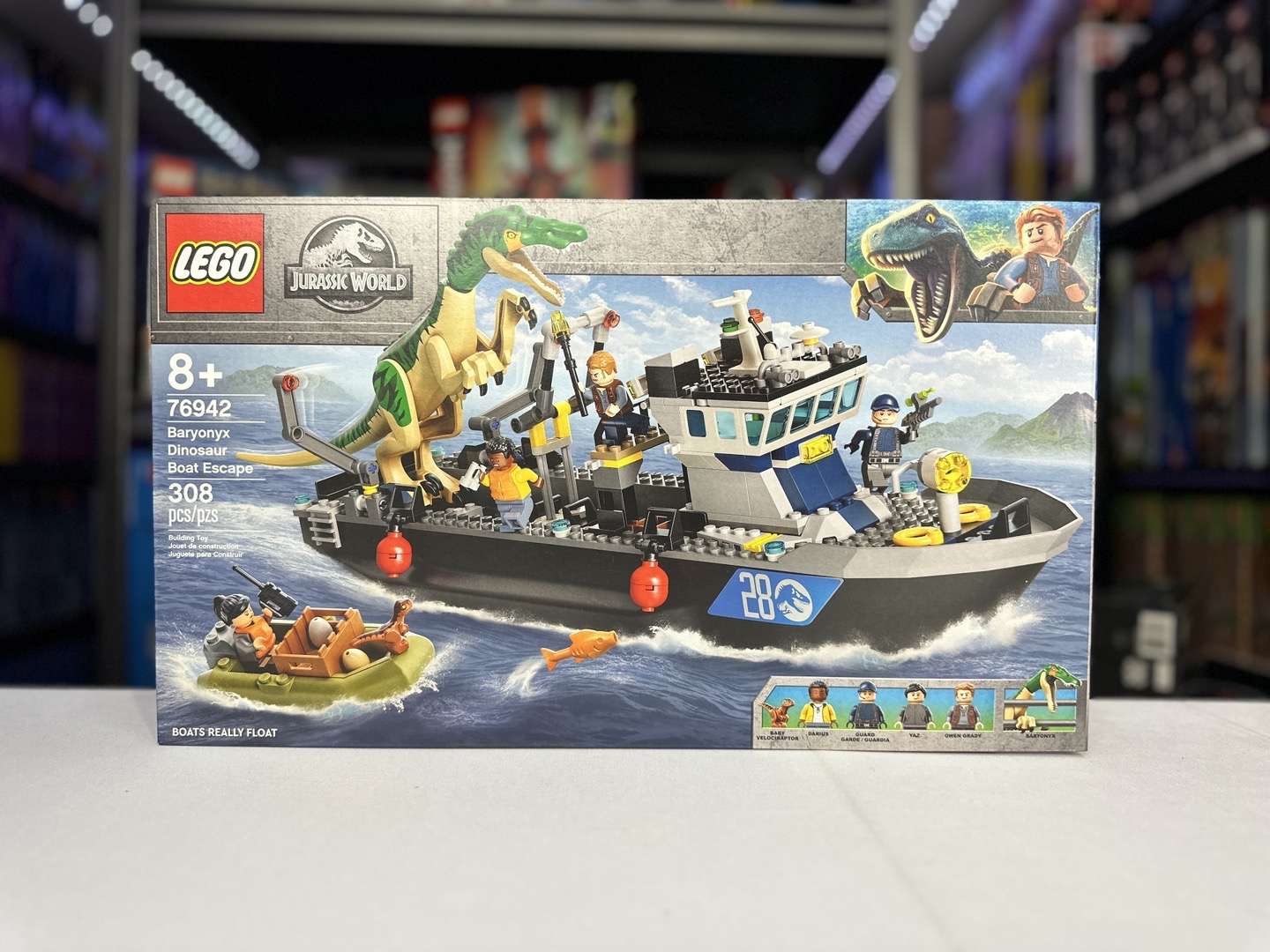 LEGO Jurassic World Baryonyx Dinosaur Boat Escape 76942, Brand New & Sealed