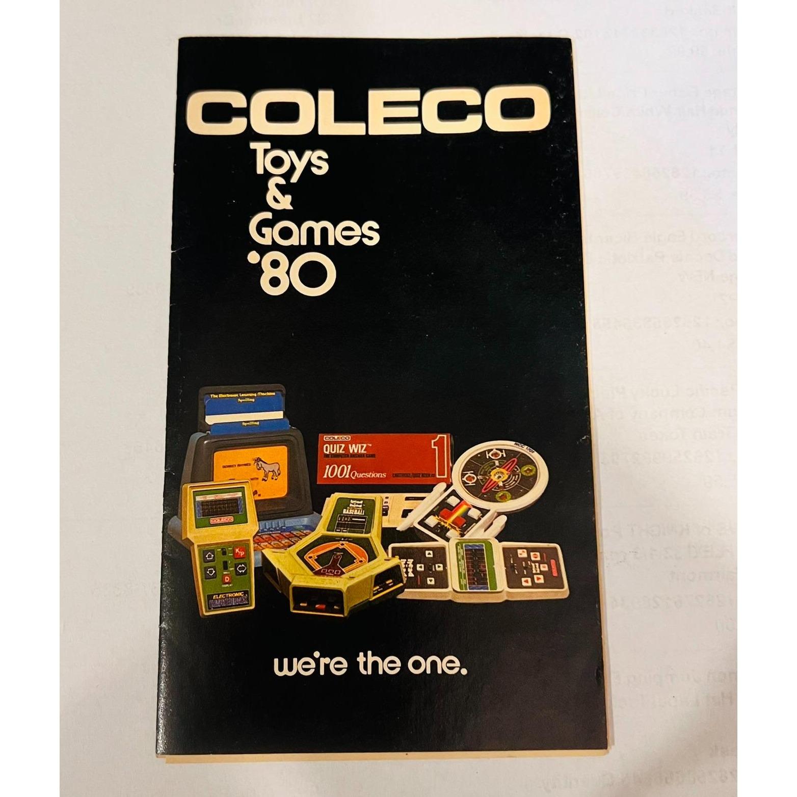 Coleco Toys & Games 80 Booklet Pamphlet Advertising Brochure Insert ...
