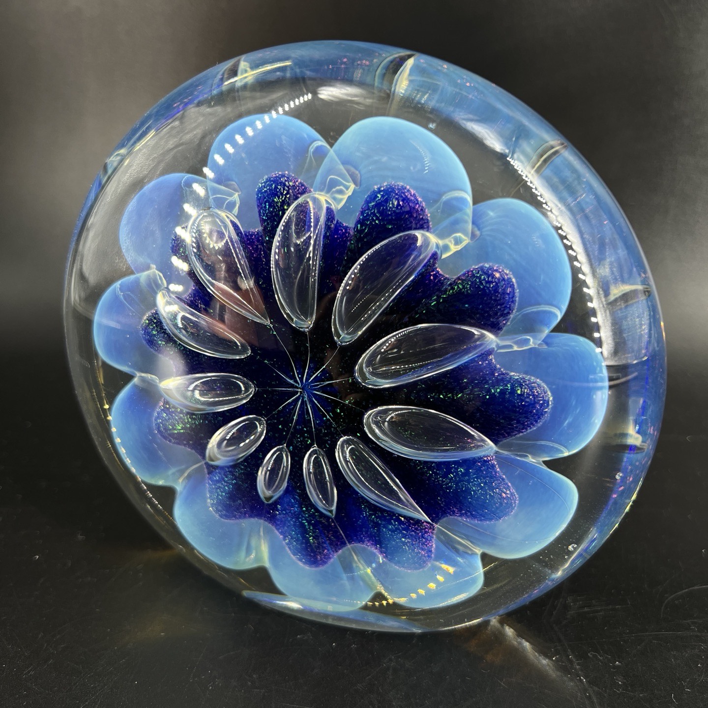 Eickholt Disc Opalescent Paperweight