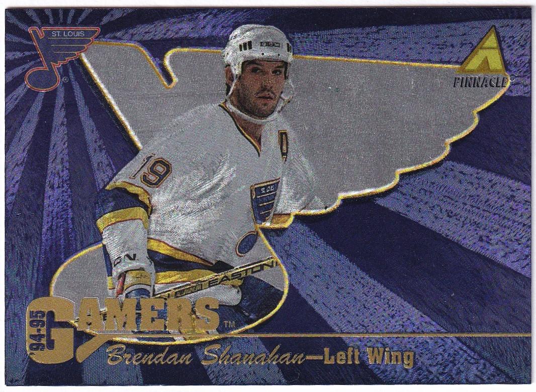 1994-95 Pinnacle Gamers #GR10 Brendan Shanahan St Louis Blues Hockey Card