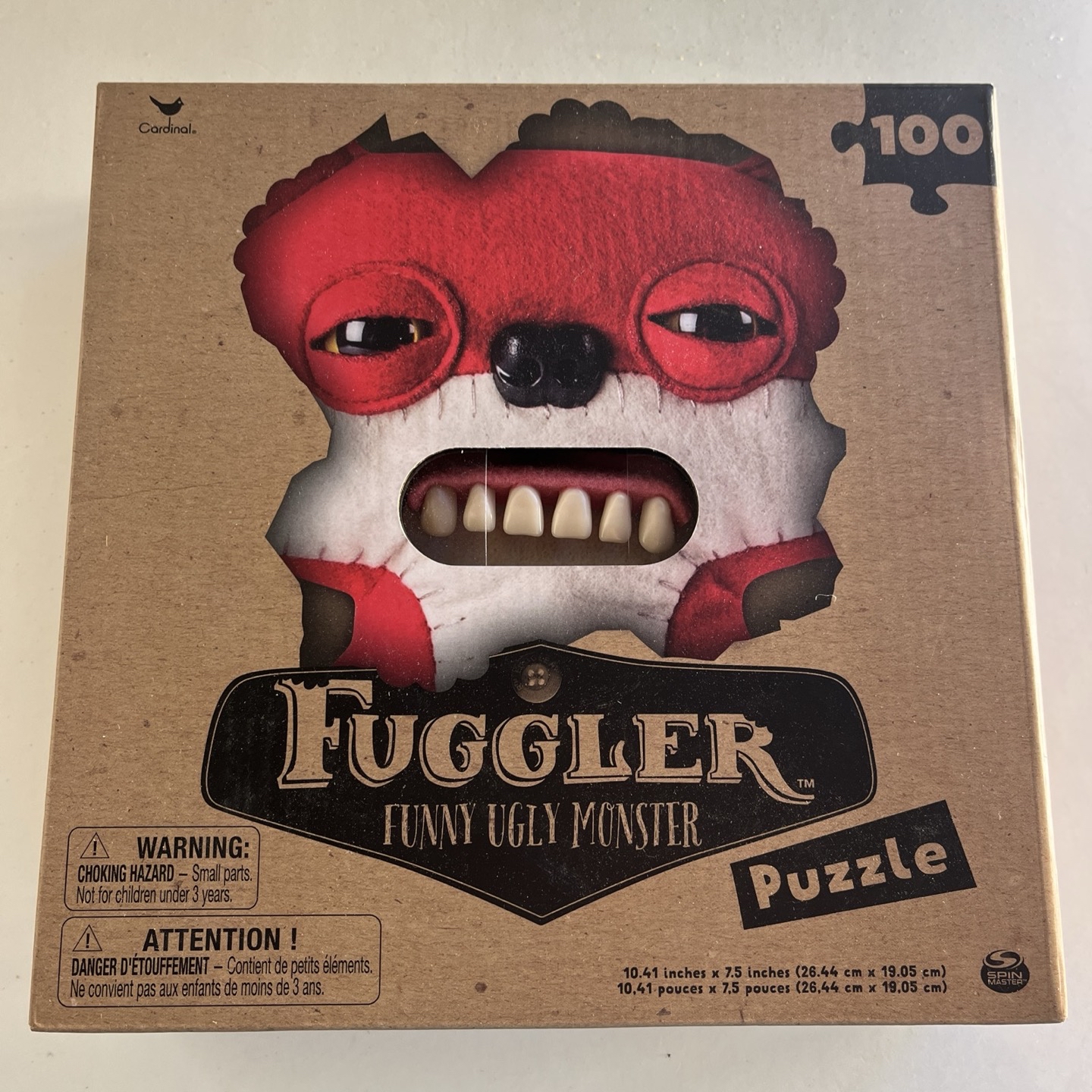 New! Spin Master Fuggler Funny Ugly Monster Puzzle 100 pcs. RED NIB