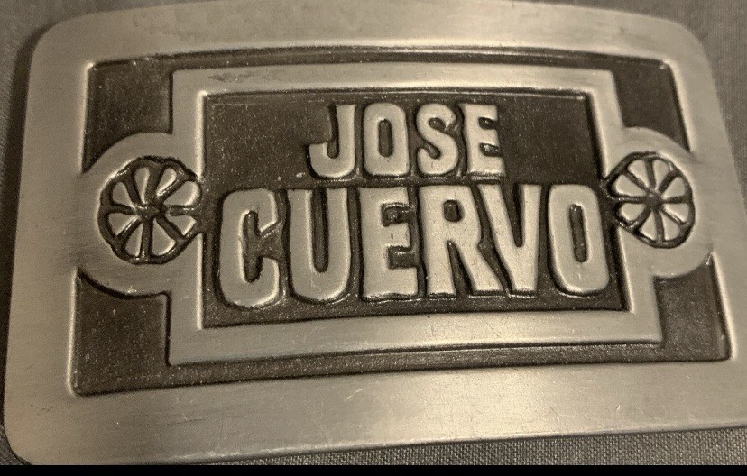 VINTAGE 1977 JOSE CUERVO 80 PROOF TEQUILA BOOZE BELT BUCKLE, Excellent ...