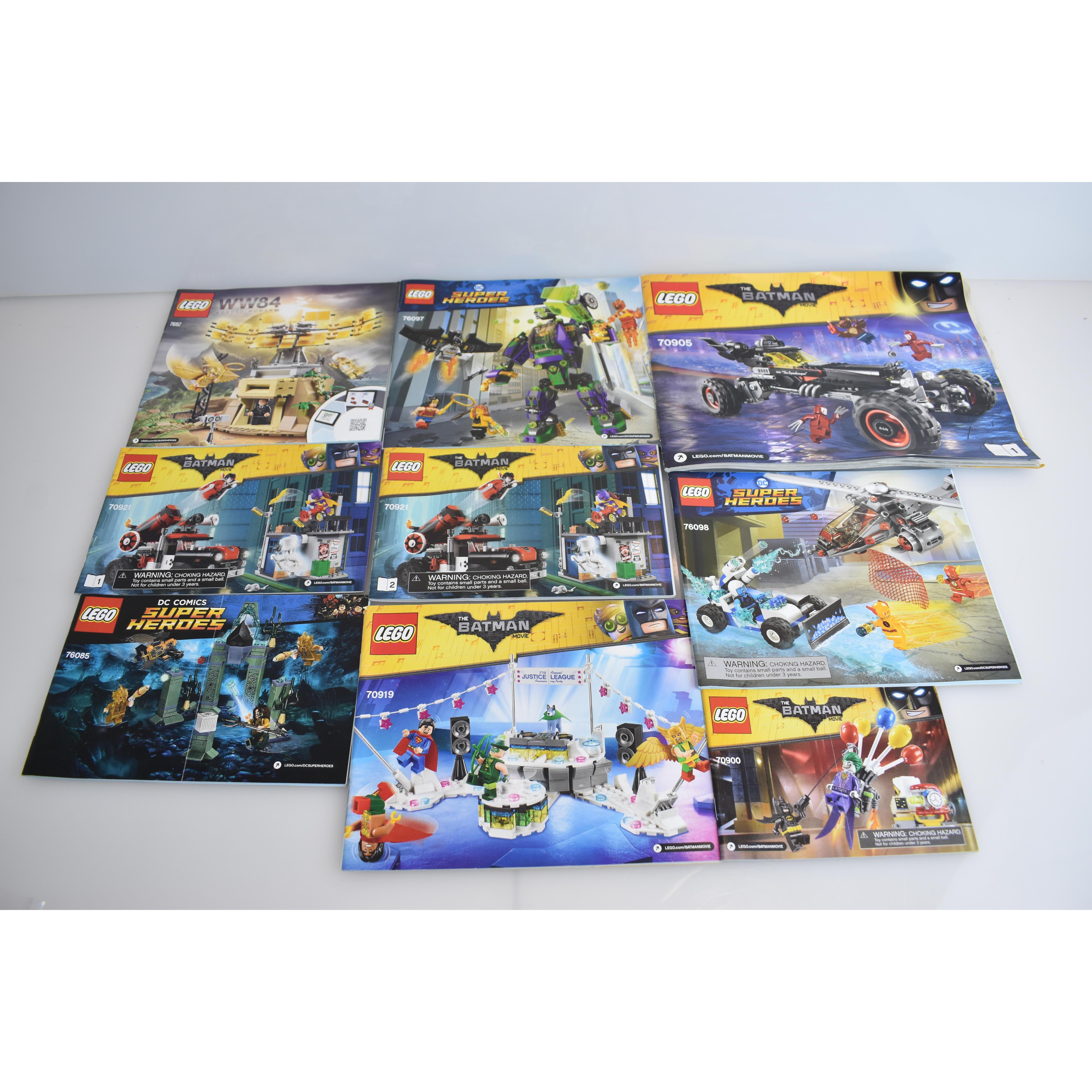 Lot of 57 Lego Manuals - Variety of Collections