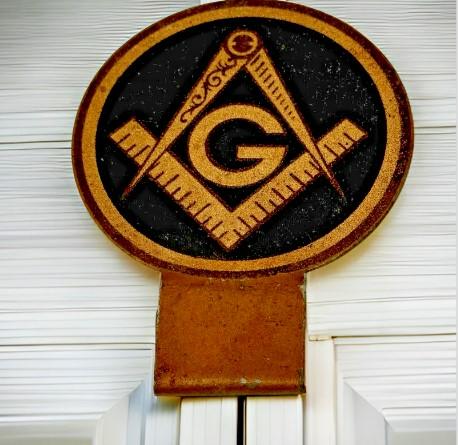 FreeMason License plate emblem metal 4 Inches