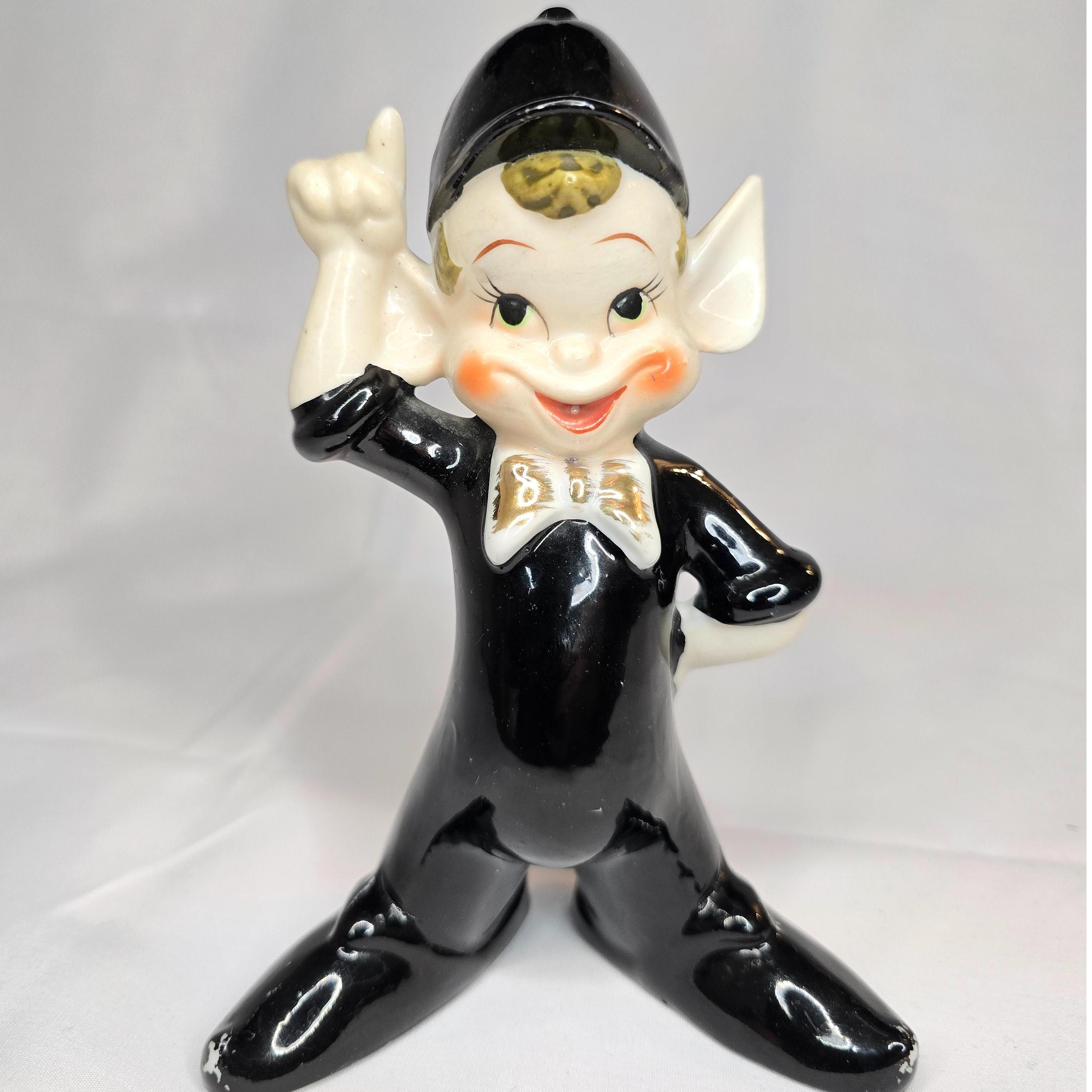 Vintage Thames Ceramic Pixie Elf Large 6.5” Umpire Figurine MCM 1950’s ...