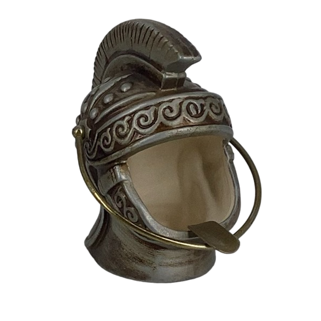 Ceramic Knights Helmet Ashtray