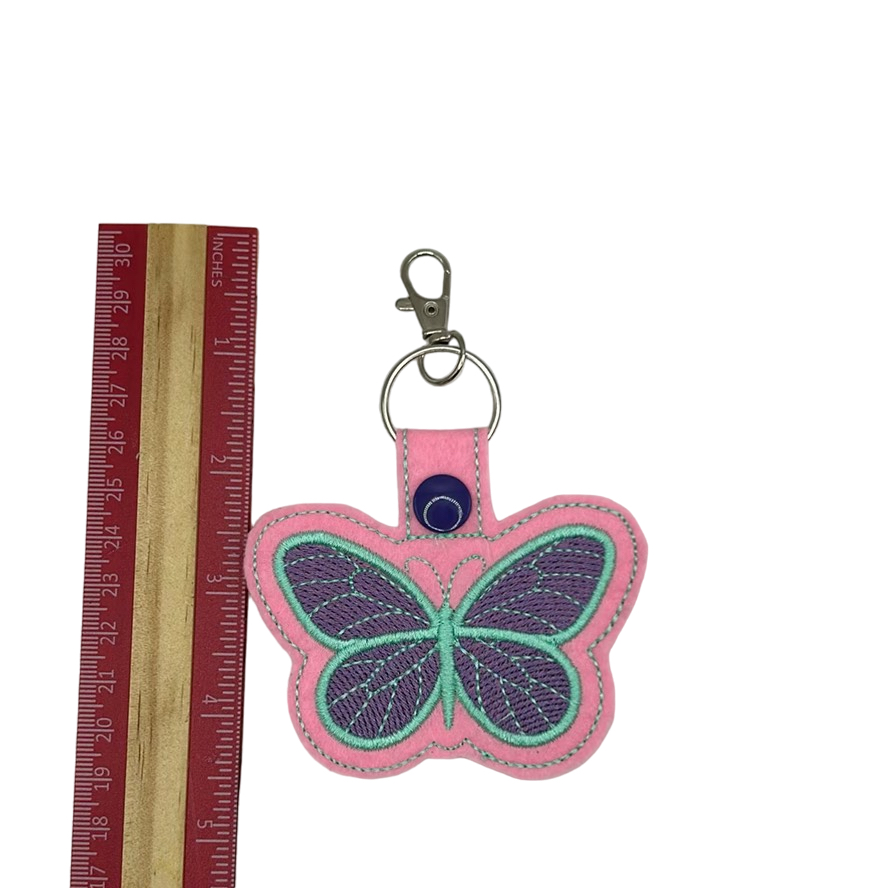 Handmade Butterfly Zipper Pull/key Ring