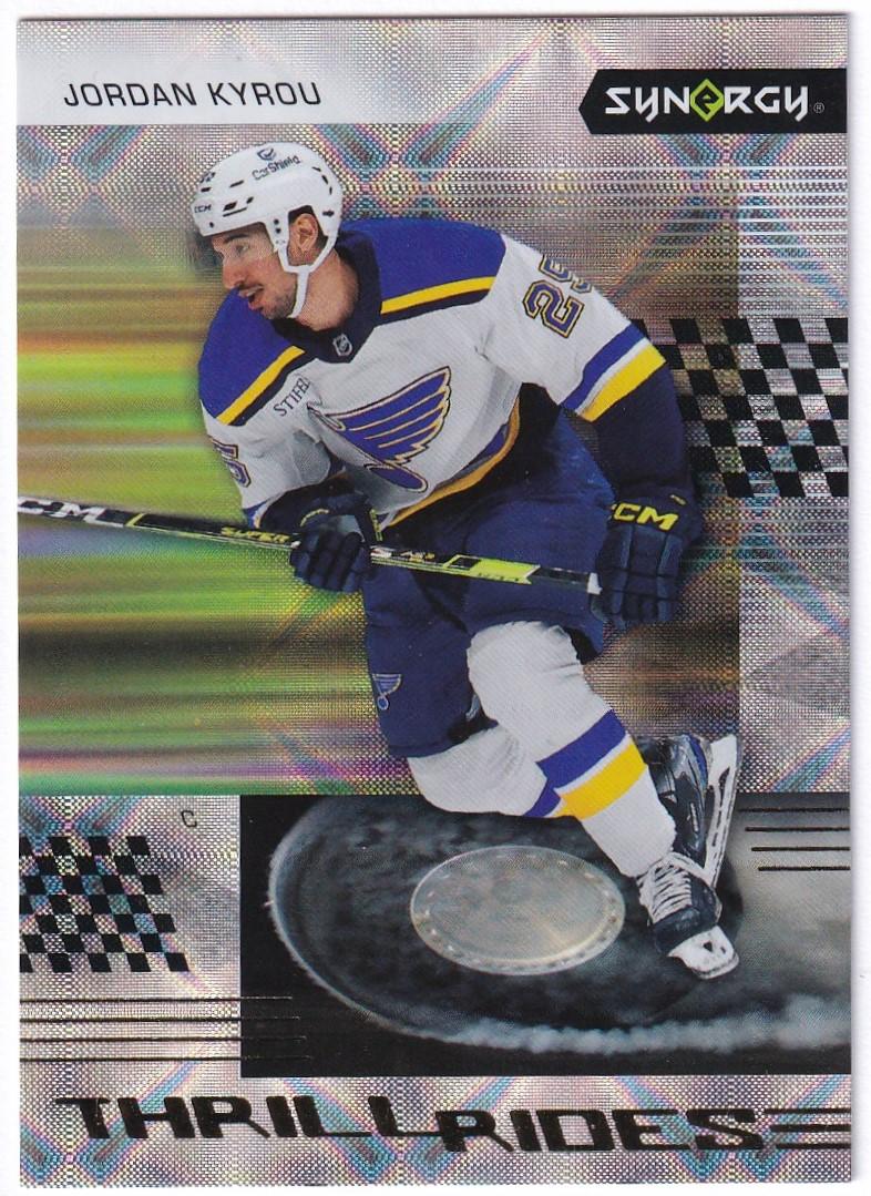 2023-24 Synergy Thrill Rides #TR11 Jordan Kyrou St Louis Blues Hockey Card