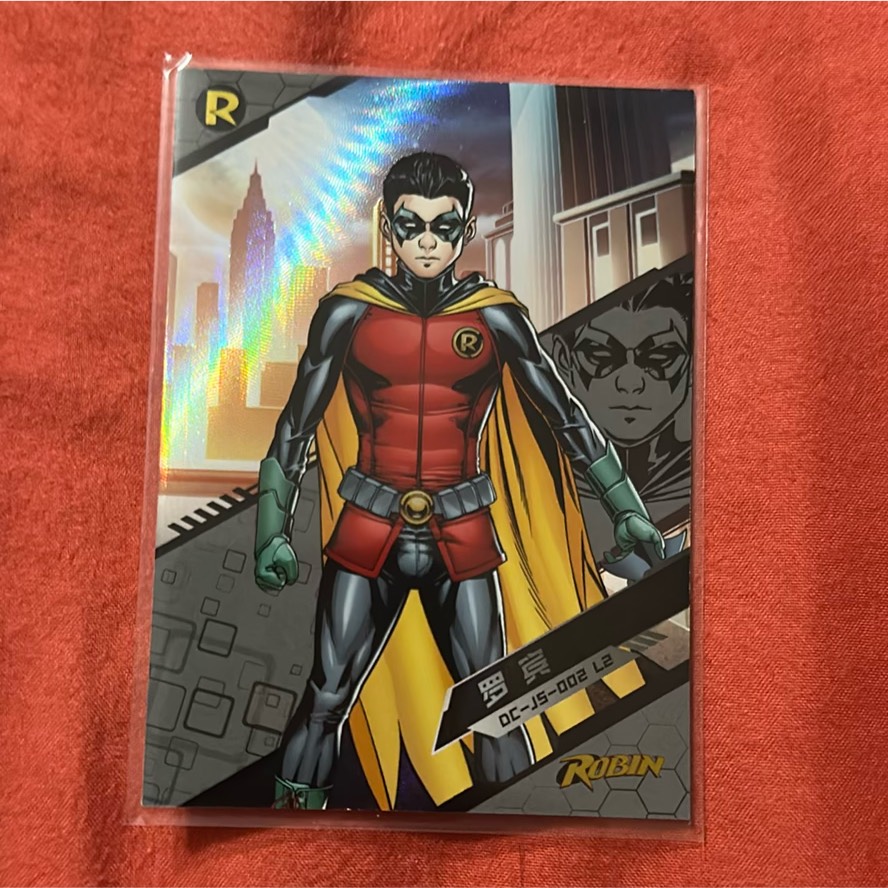 DC COMIC KAYOU TRADING CARD CHARACTER ROBIN LEVEL 2 NM